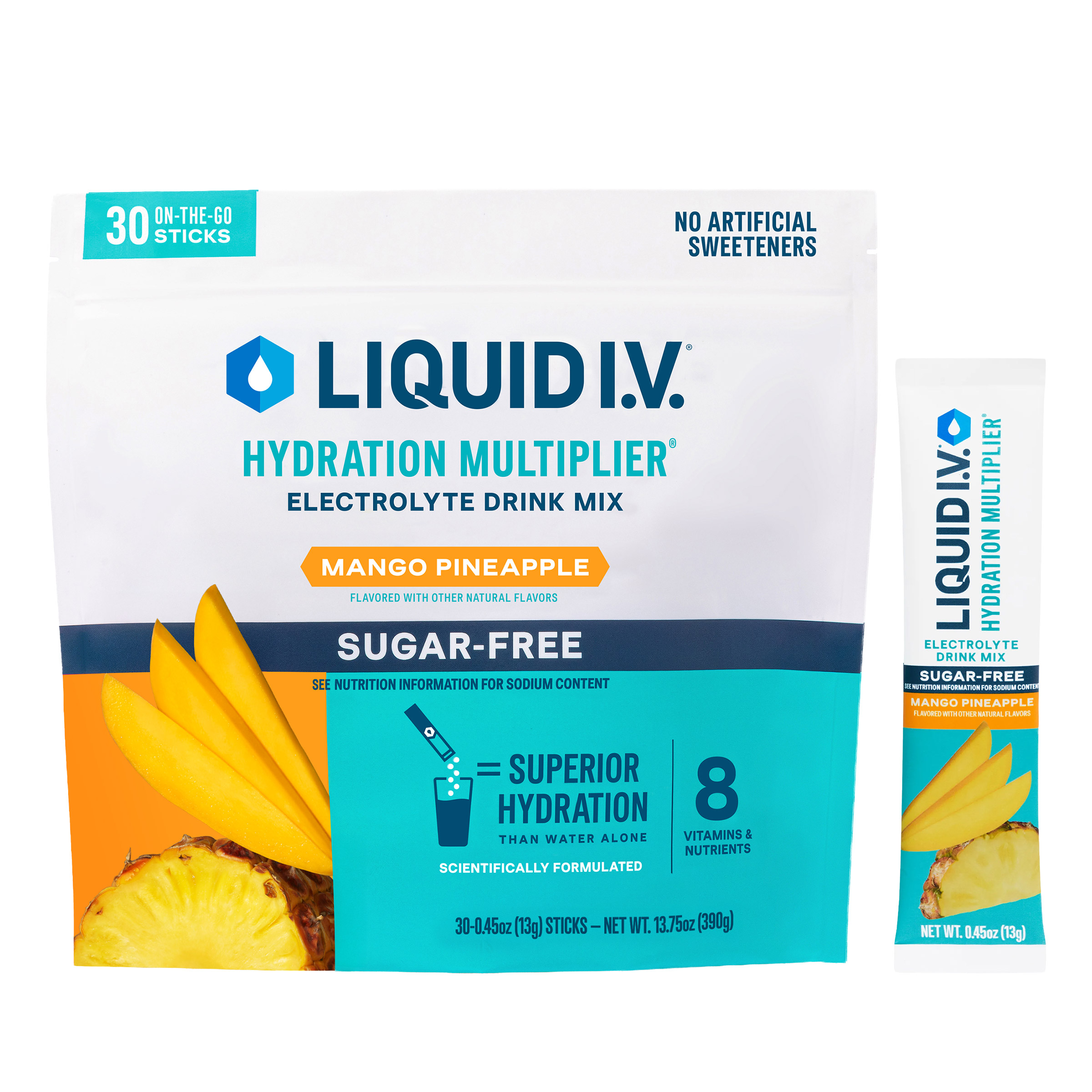 Liquid I.V. Hydration Multiplier, 30 Individual Serving Stick Packs in ...