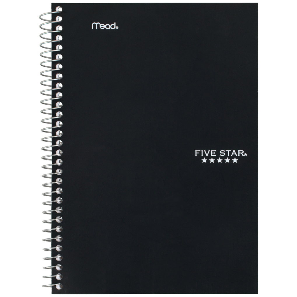 Mead Five Star Logo Mead Five Star Spiral Notebook, College Ruled, 2