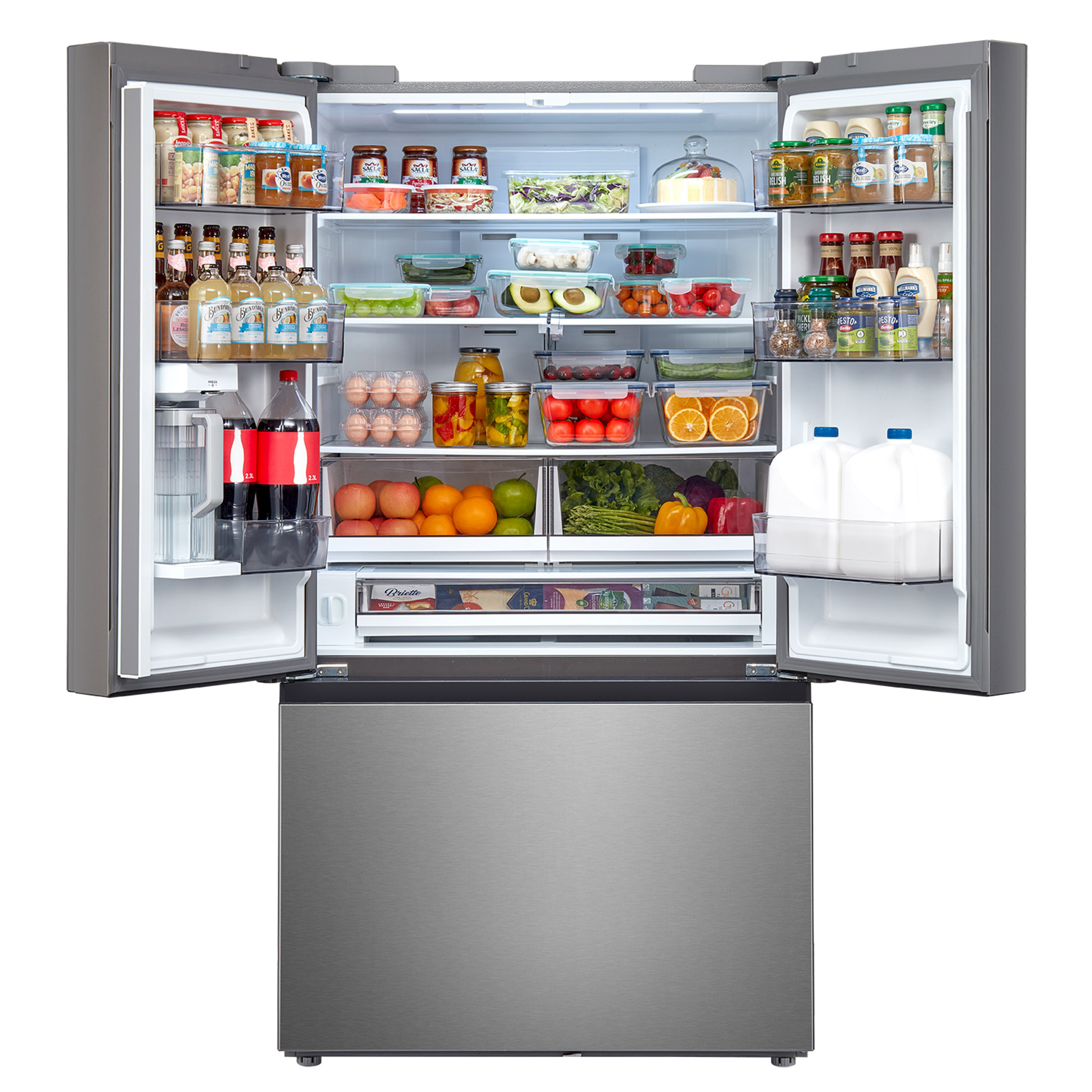 Midea 27 cu. ft. Counter-Depth French Door Refrigerator with AutoFill ...