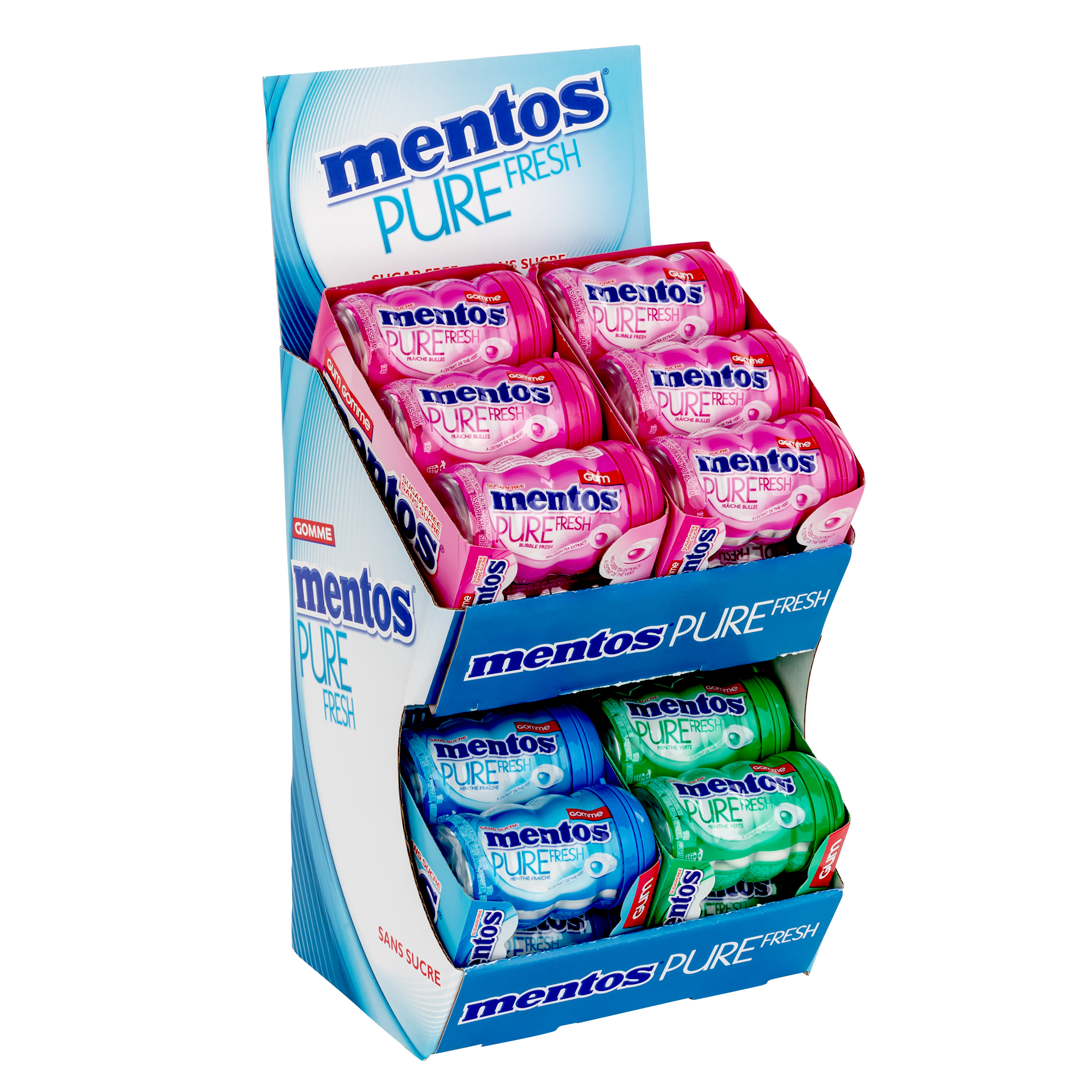 Mentos Gum Counter Display, 24 × 100 g | Costco