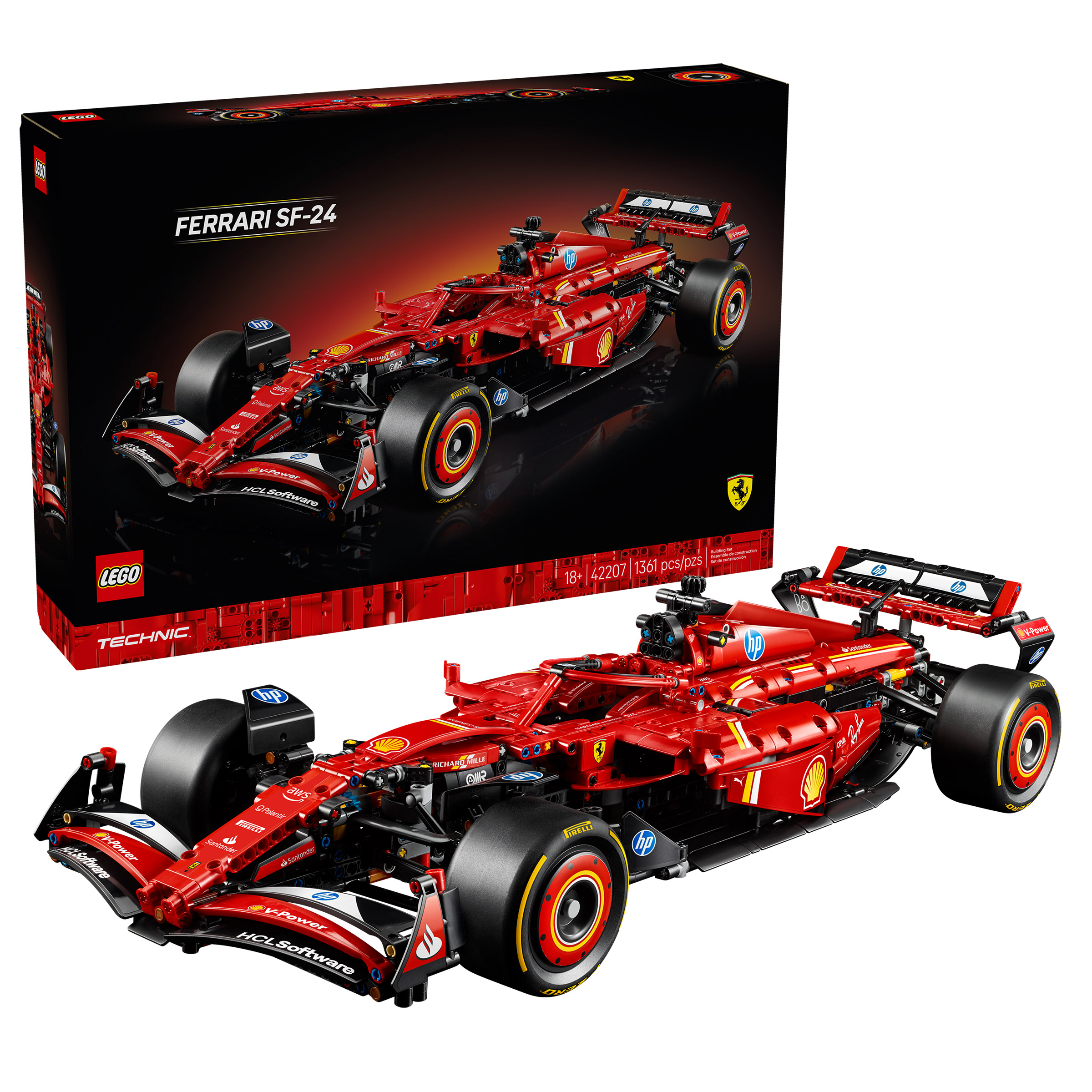 LEGO Technic Ferrari SF-24 F1 Car Model Kit 42207 | Costco