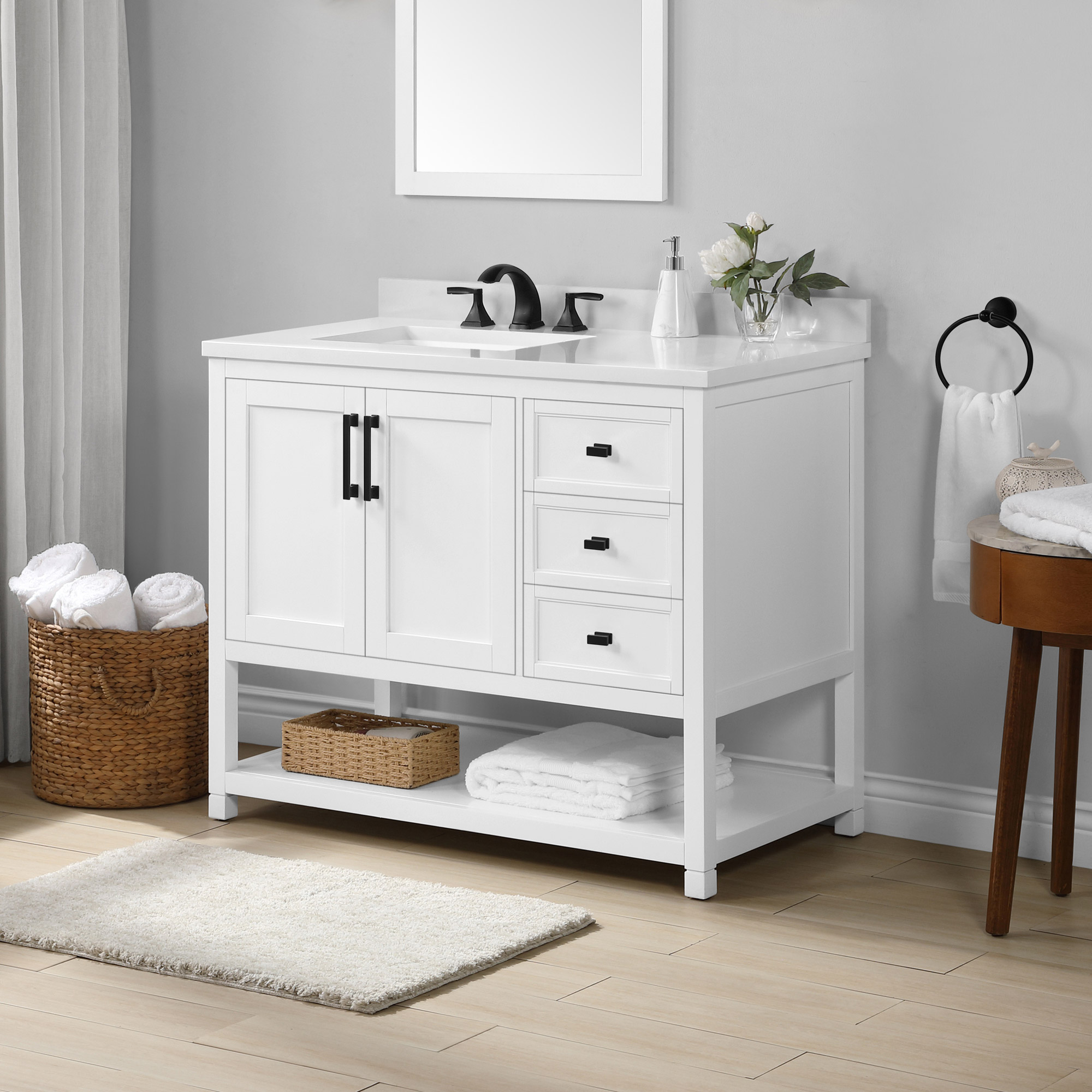 Ralph 42" White Vanity | Costco