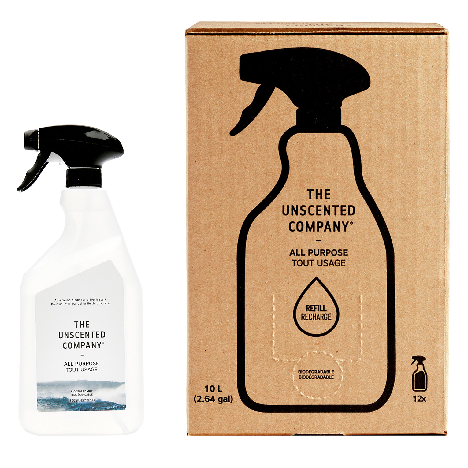 The Unscented Company All Purpose Cleaner Refill Box with Bottle | Costco