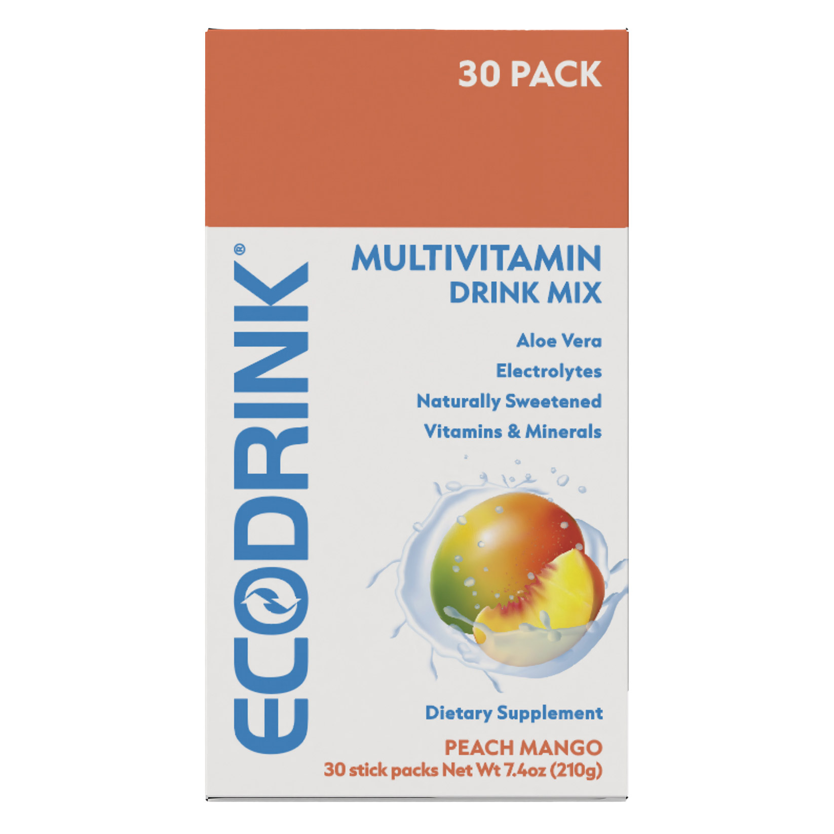 EcoDrink Complete Multivitamin Drink Mix, 30 Packets | Costco
