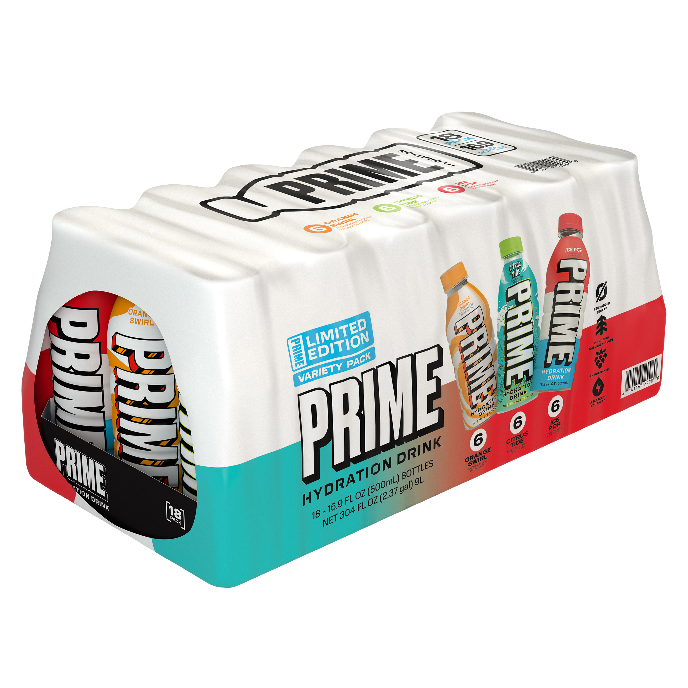 PRIME Hydration Drink, Limited Edition Variety Pack, 16.9 fl oz, 18 ...
