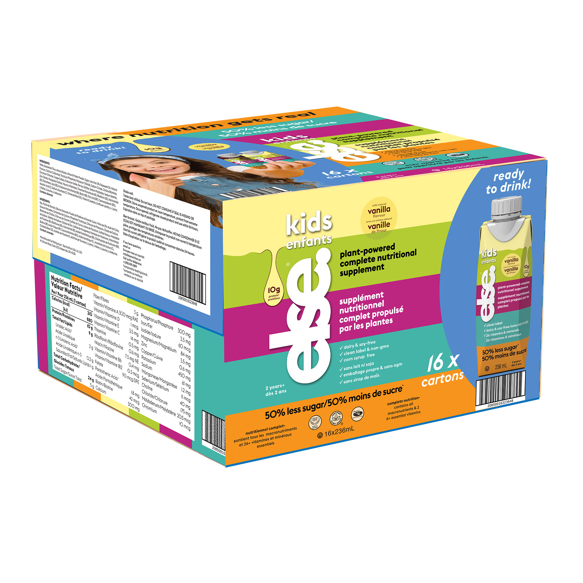 Else Nutrition Kids Vanilla, 16 x 236 mL | Costco
