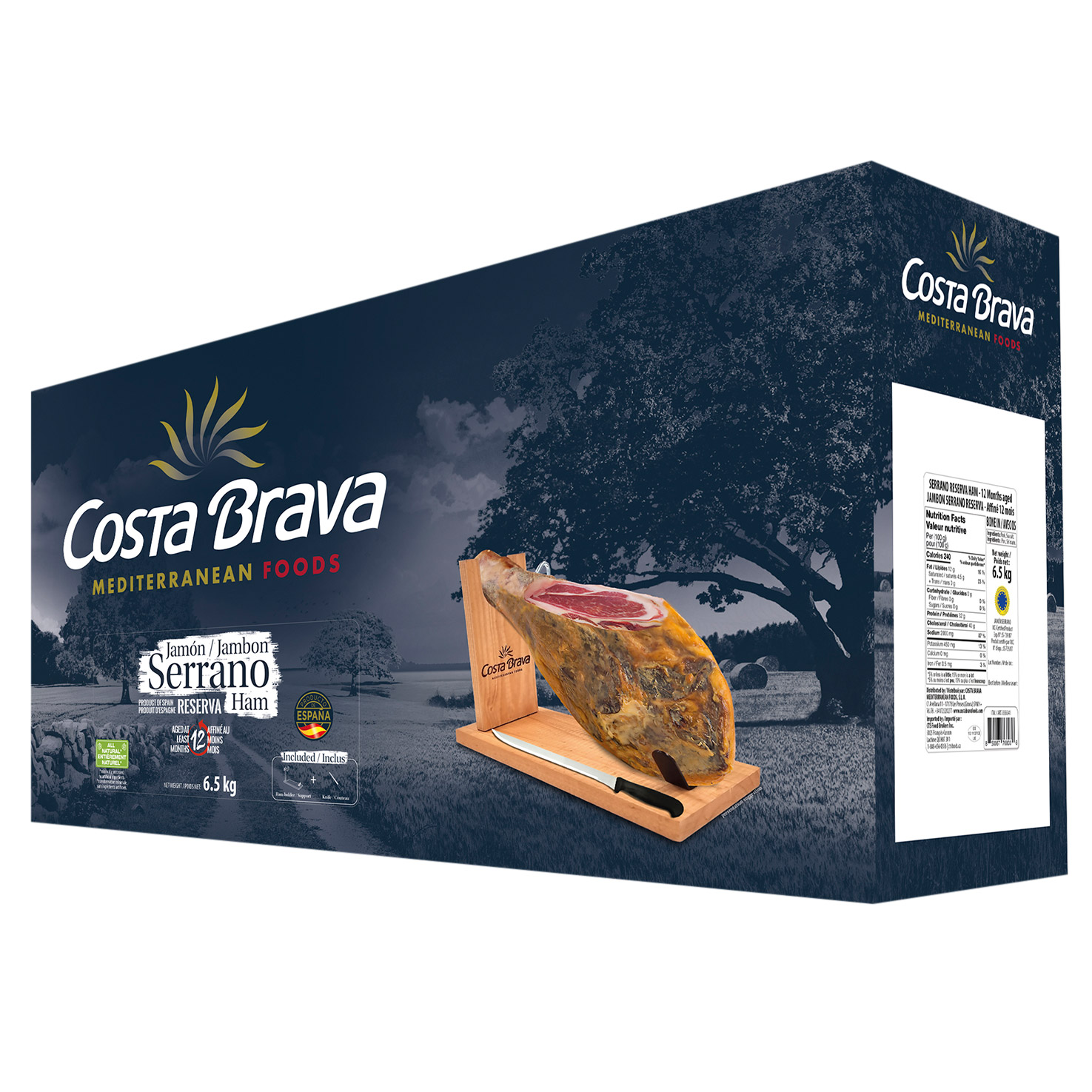 Costa Brava Serrano Ham Bone-in Leg , 6.5 kg | Costco