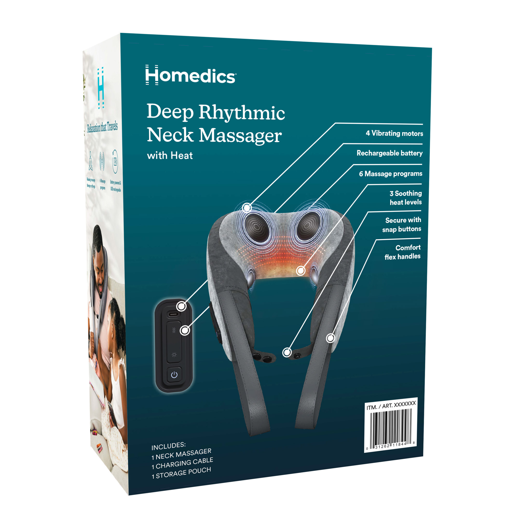 Homedics Rhythmic Neck Massager with Heat | Costco