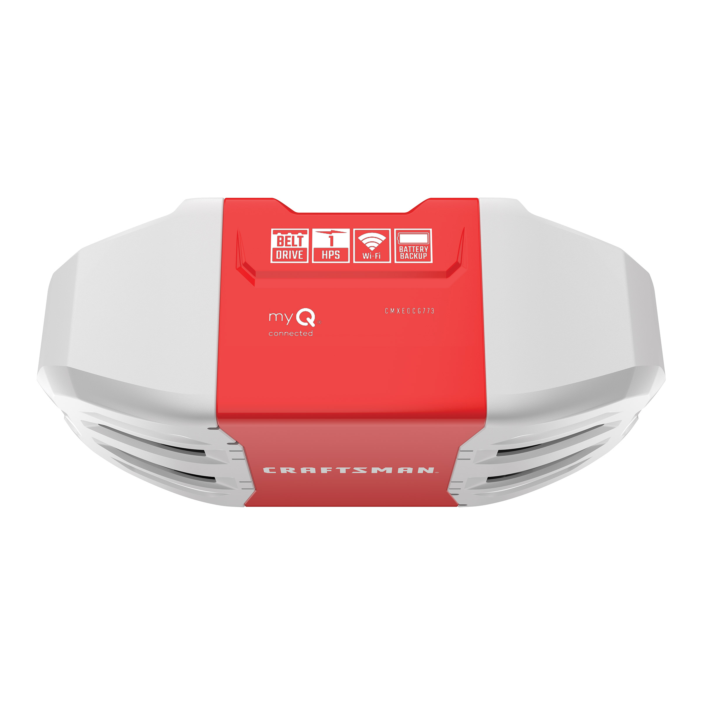 CRAFTSMAN 1-HP myQ Ultra Quiet Smart Compatible Belt Drive Garage Door ...
