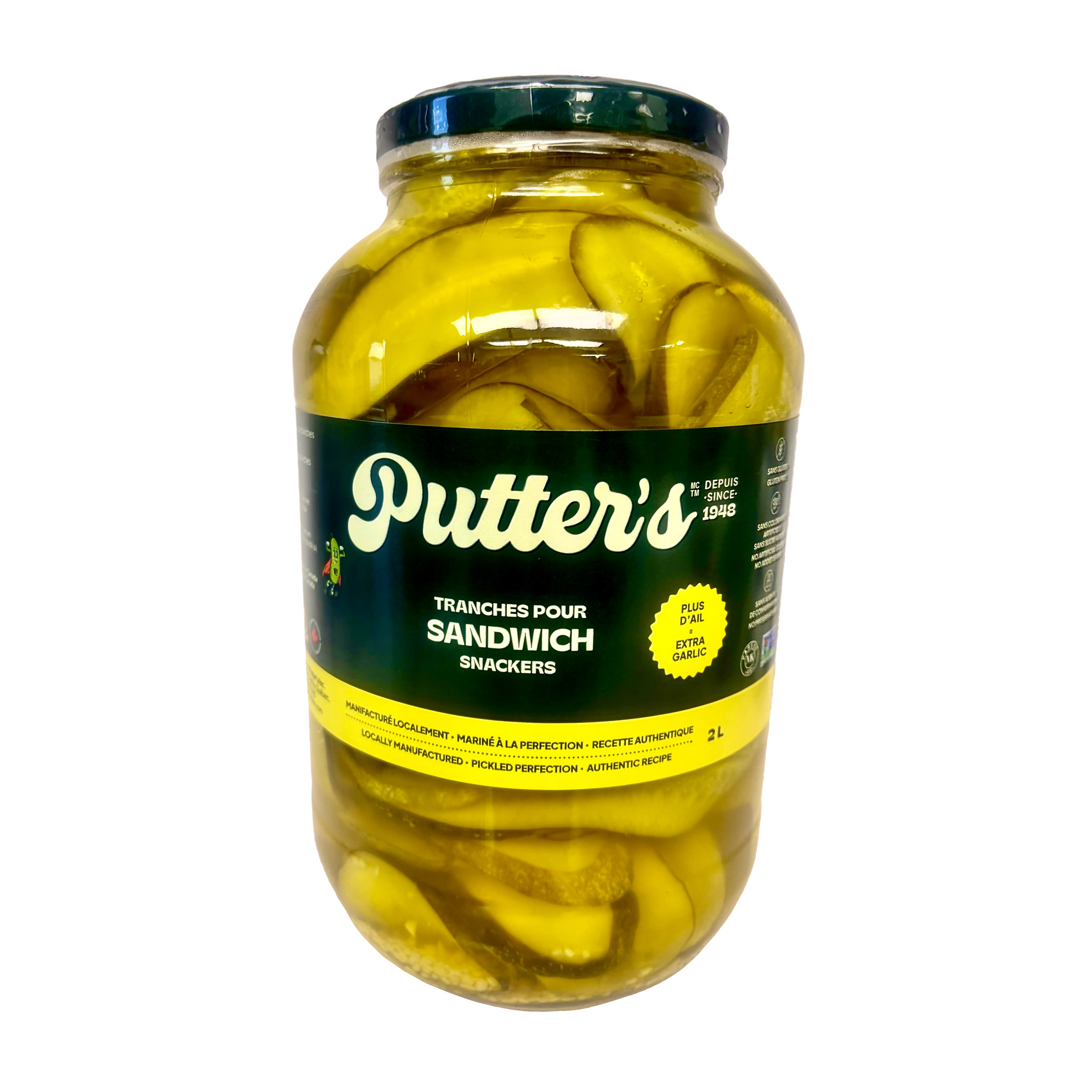 Putter's Sandwich Pickles Extra Garlic, 2 L | Costco