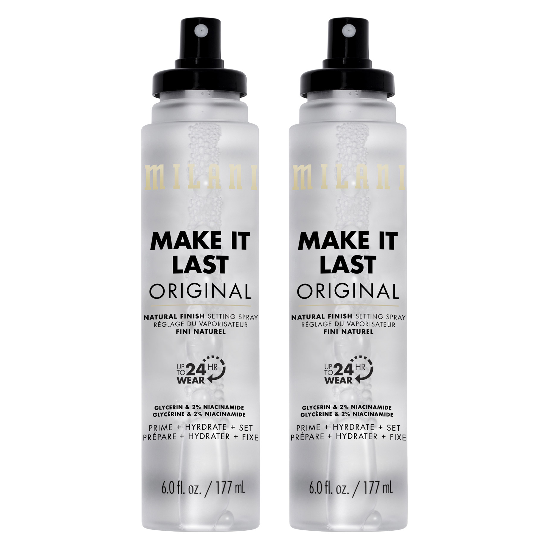 Milani Make it Last Original Natural Finish Setting Spray, 6.0 fl oz, 2 ...