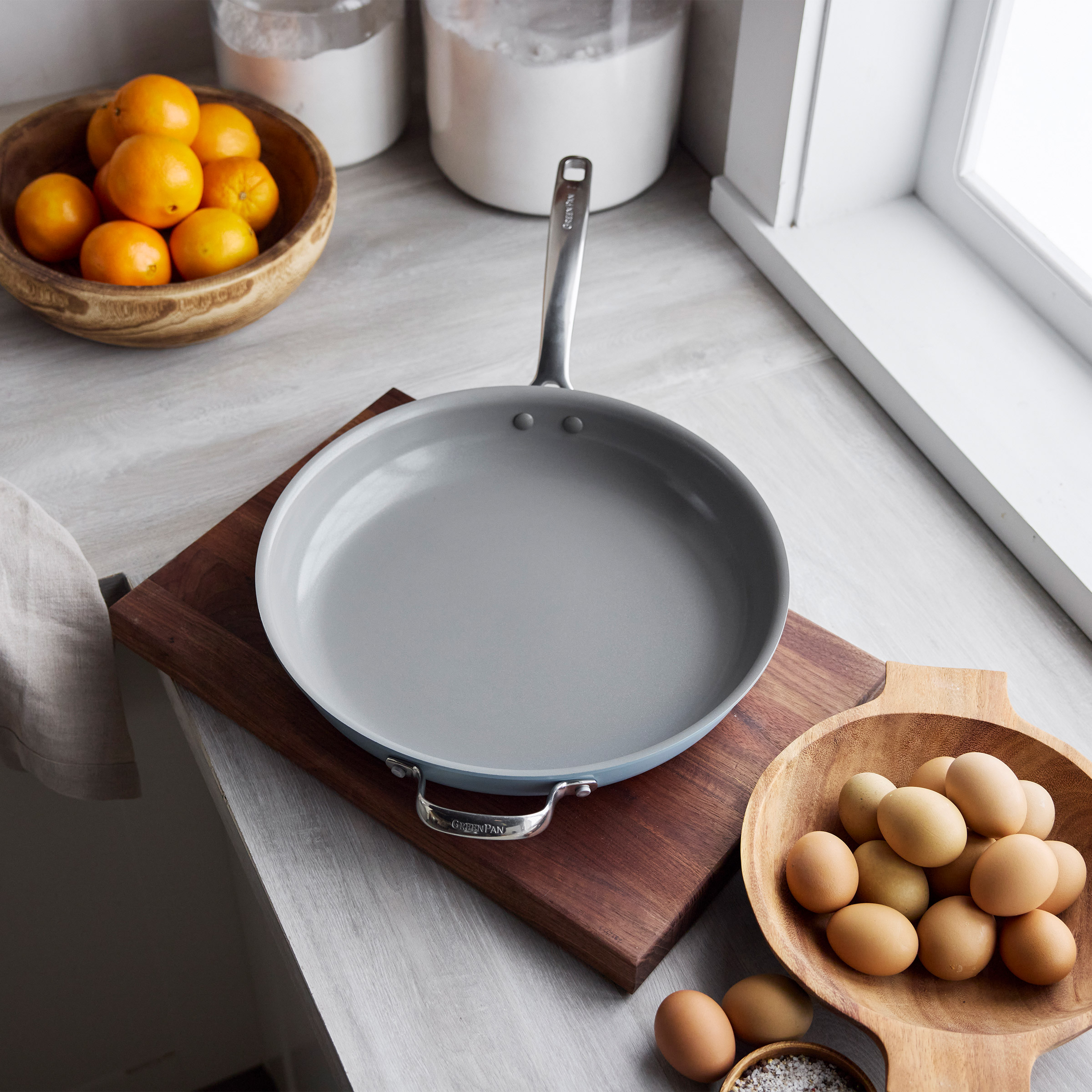 GreenPan The Big Fry 14” Pan with Helper Handle | Costco