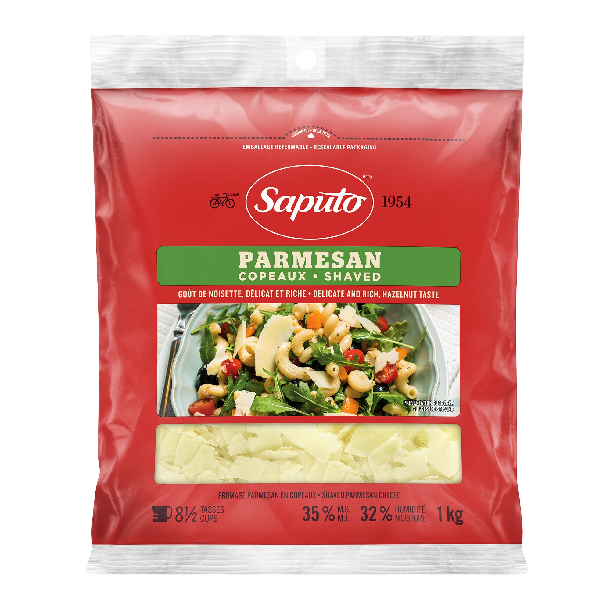 Saputo Shaved Parmesan Cheese, 1kg | Costco