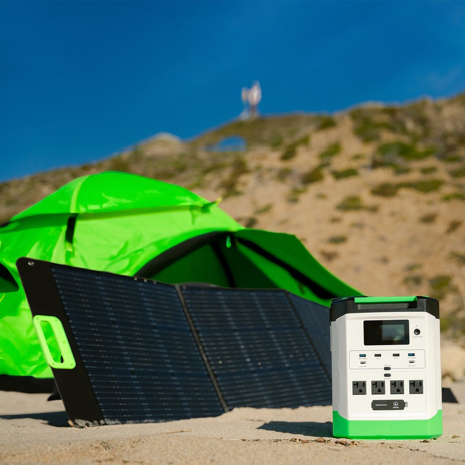 Nature’s Generator Lithium 1800 Solar Generator with 200W Folding Solar ...