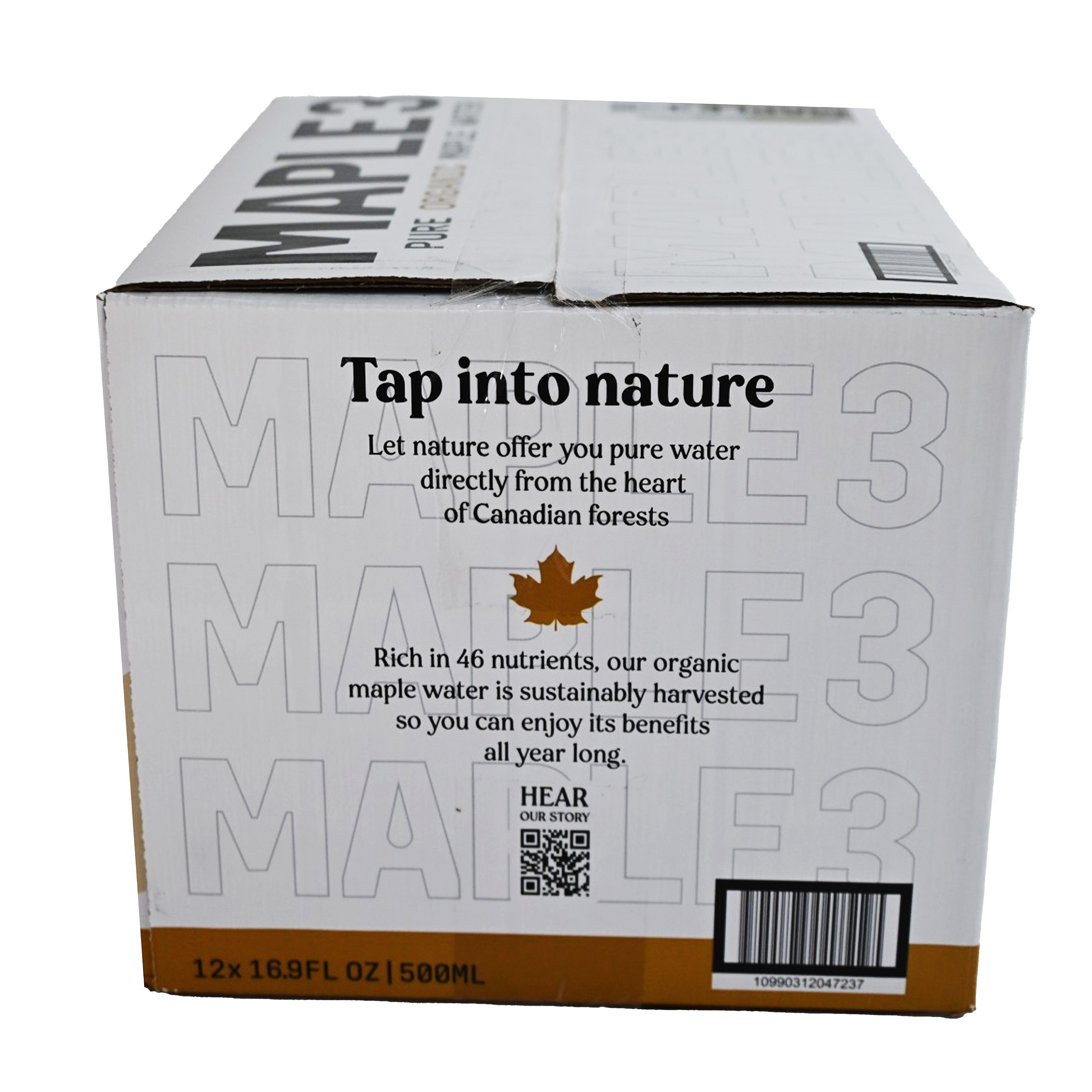 Maple 3 Pure Organic Maple Water, 16.9 fl oz, 12-count | Costco