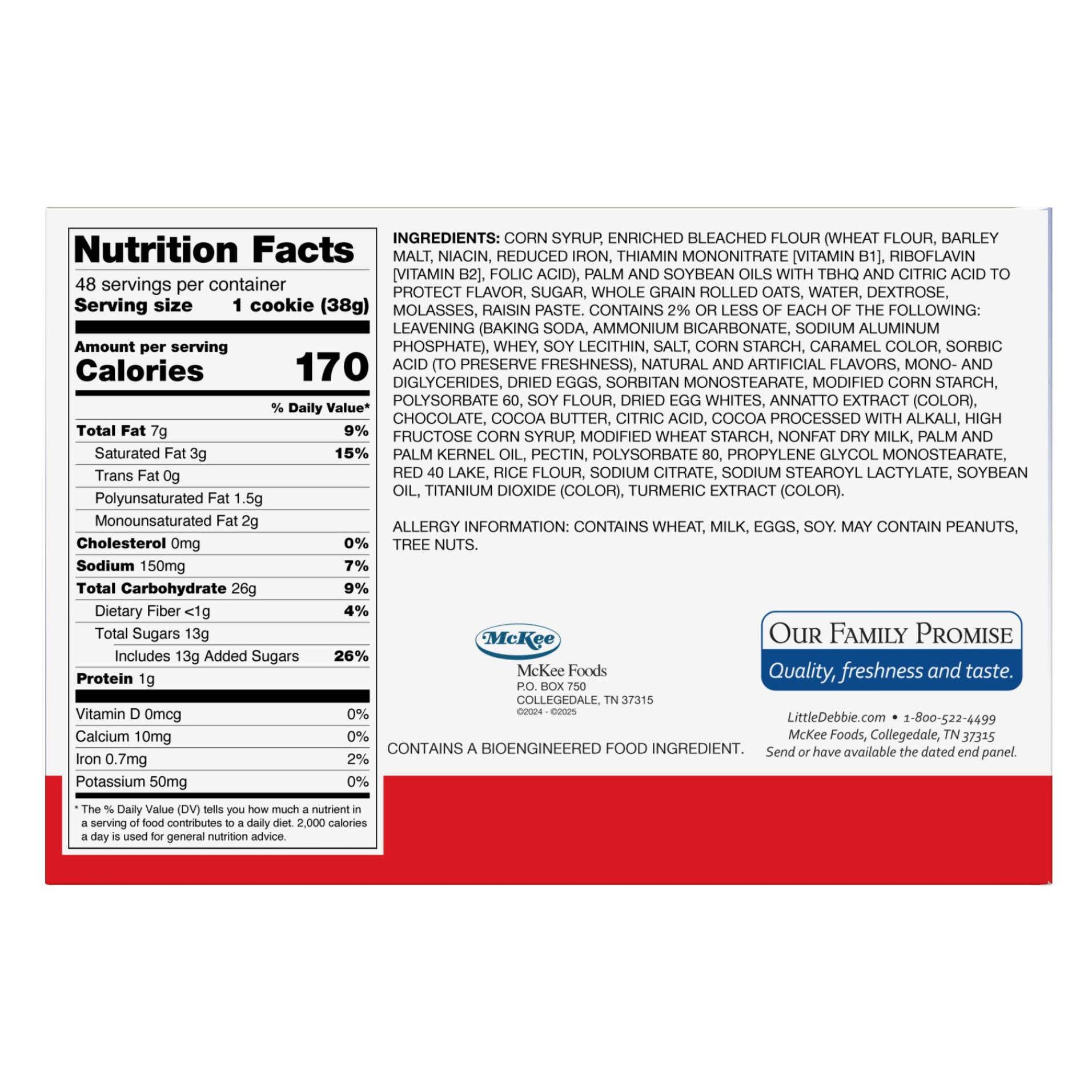 Little Debbie Oatmeal Creme Pies, 1.3 oz, 48-count | Costco
