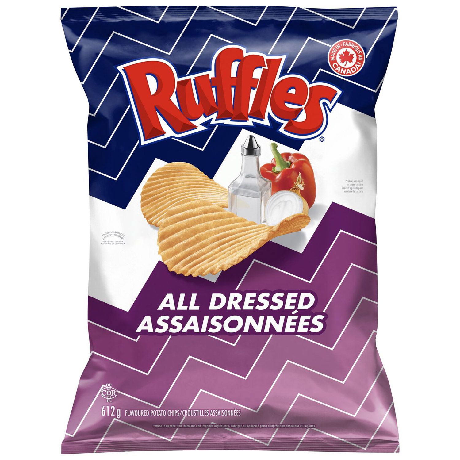 Ruffles All Dressed Potato Chips, 612 g | Costco