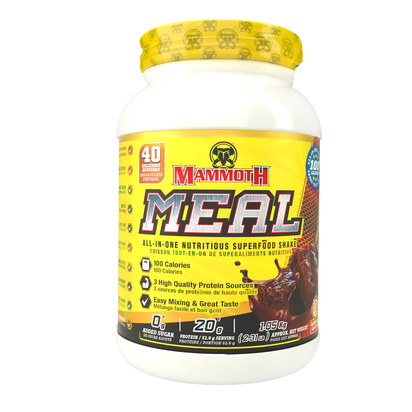 Mammoth Meal Chocolate Fudge Brownie, 1.05 kg | Costco