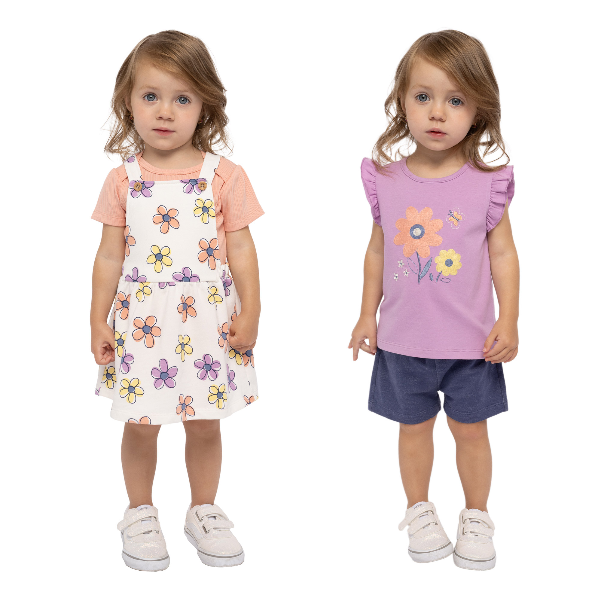 Pekkle Baby 4-piece Dress & Short Set | Costco