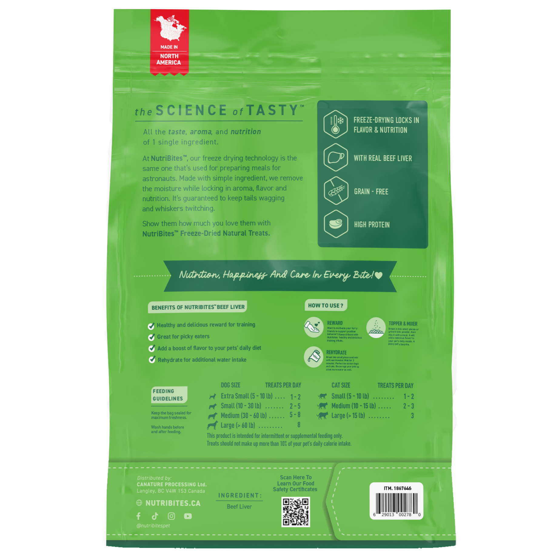 NutriBites Freeze-Dried Treats for Dogs & Cats, Beef Liver, 27 oz | Costco