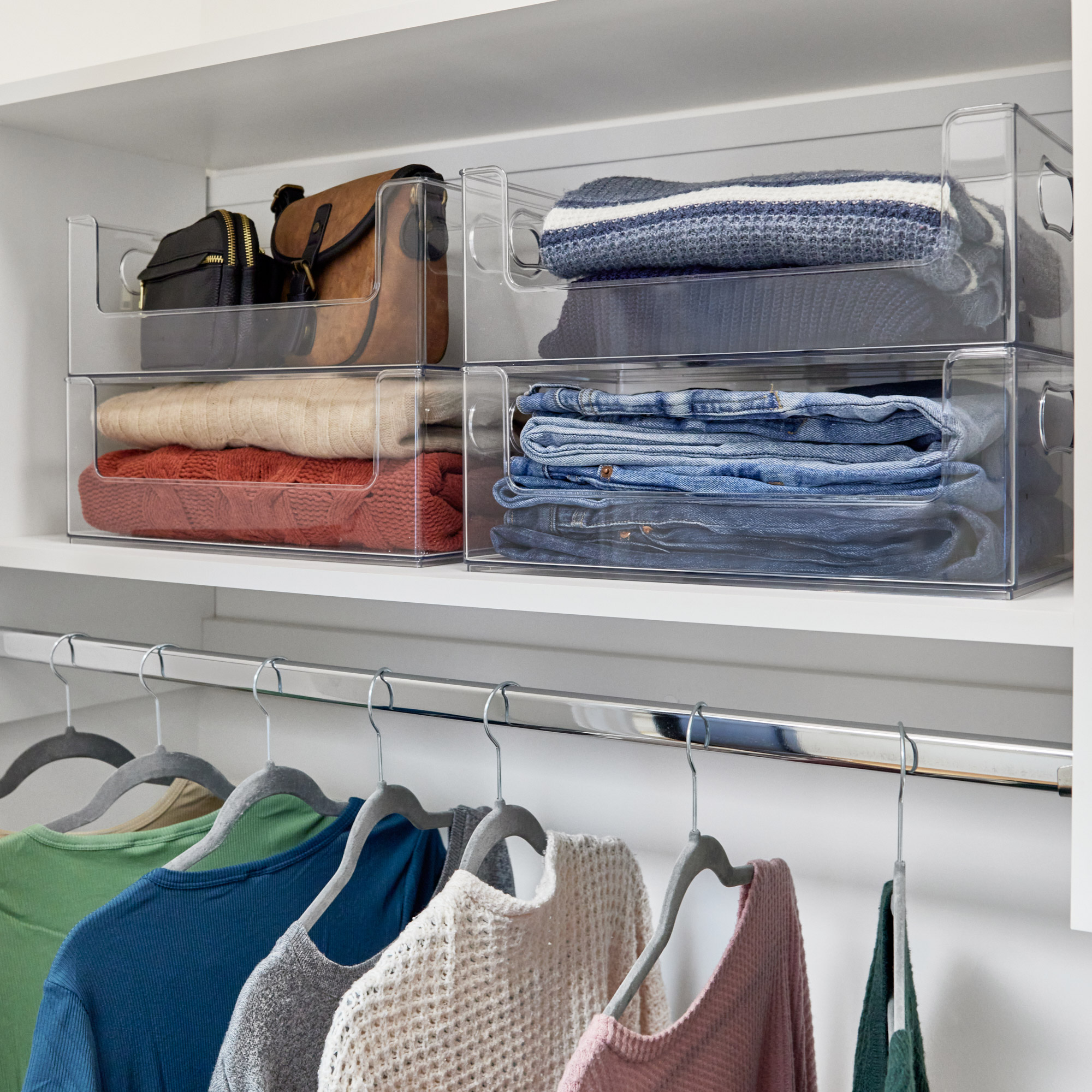 Clearly Open Front Closet Storage Bin 16" x 10" x 6" | Costco