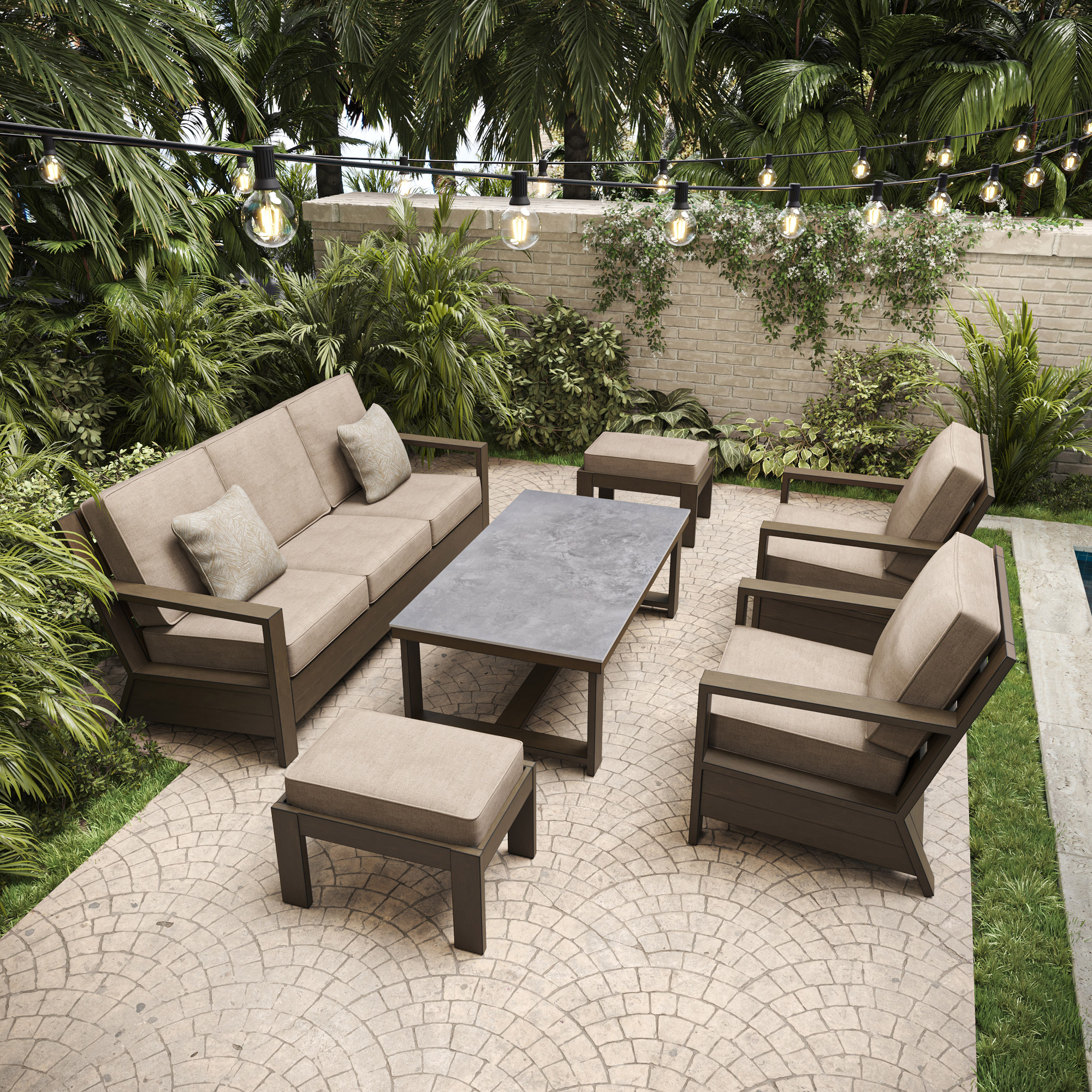 Agio Marlow 6-piece Outdoor Patio Seating Set | Costco