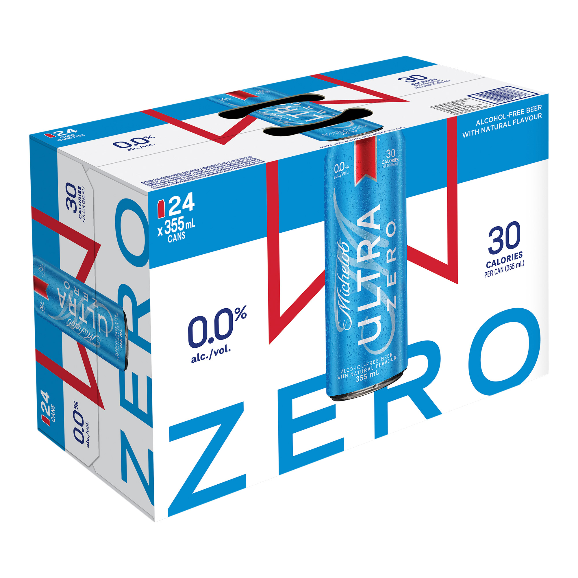 Michelob Ultra 0%, 355 mL 24-pack | Costco