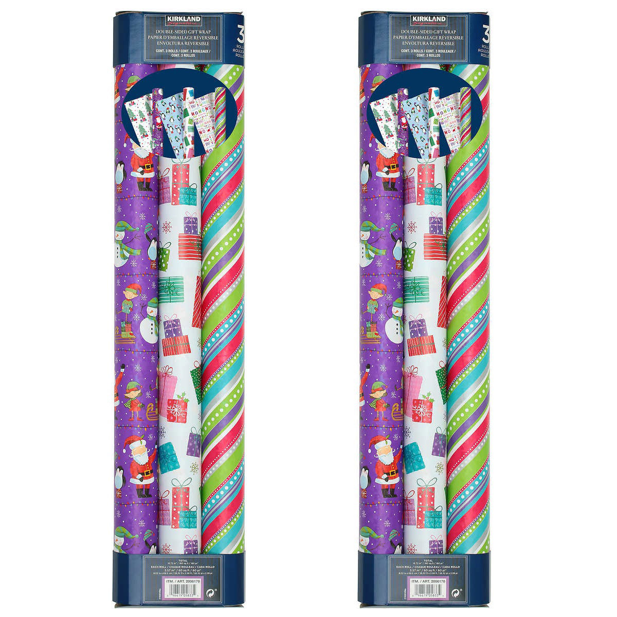 Kirkland Signature - Christmas Wrapping Paper - 6 Rolls | Costco