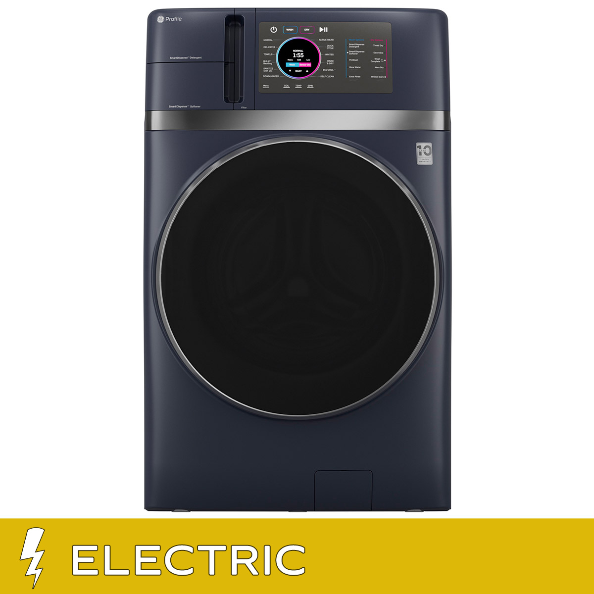 GE Profile 4.8 cu. ft. ELECTRIC Front Load All-in-One Washer Dryer with ...