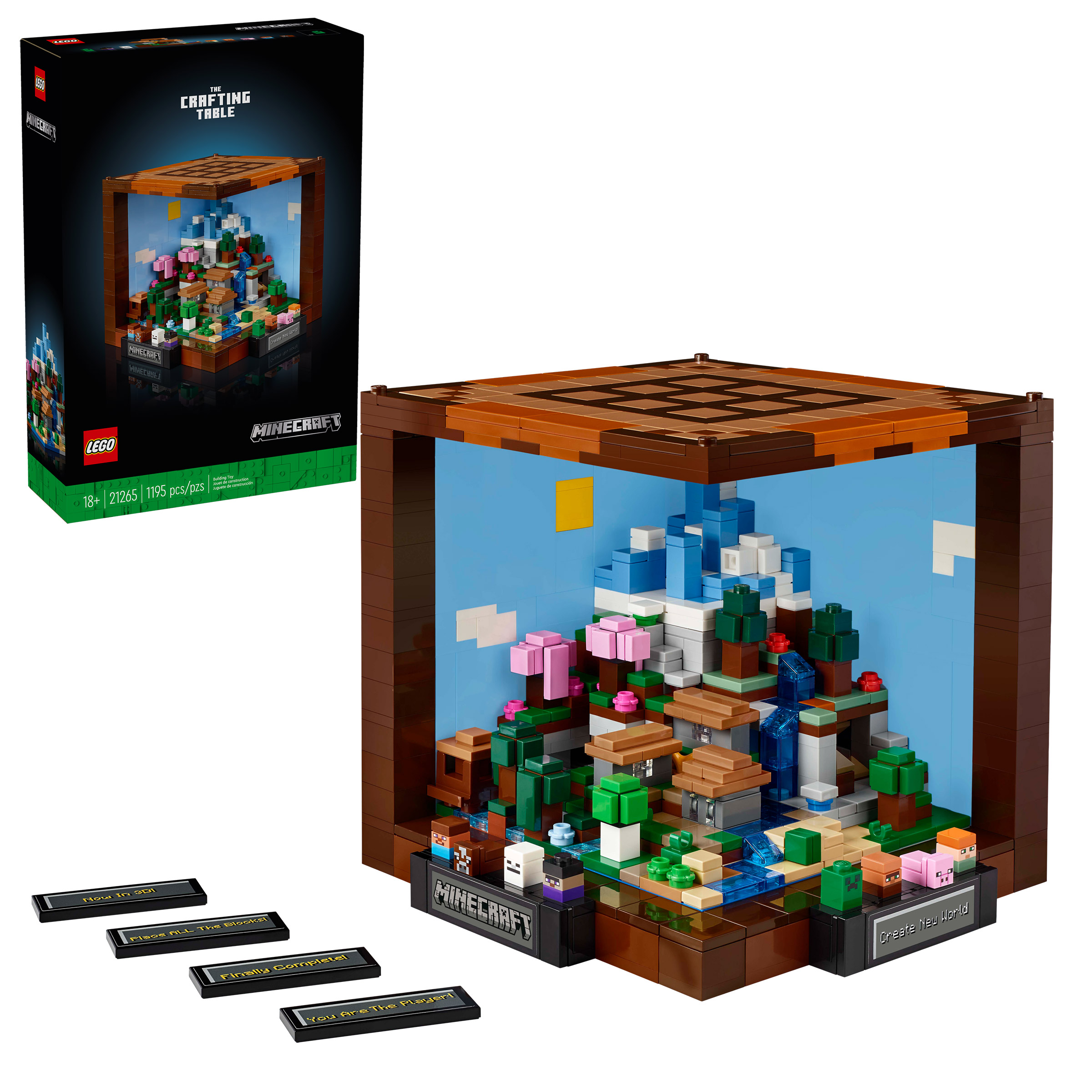 LEGO Minecraft The Crafting Table Build and Display Set for Adults ...