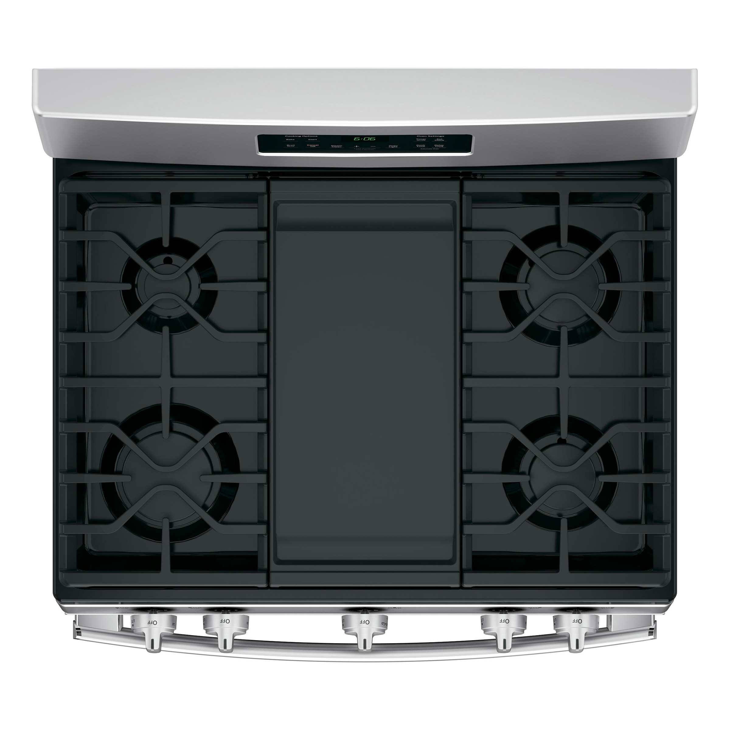 GE 30" 5.0 cu. ft. GAS Free-Standing Range with Center Oval Burner ...