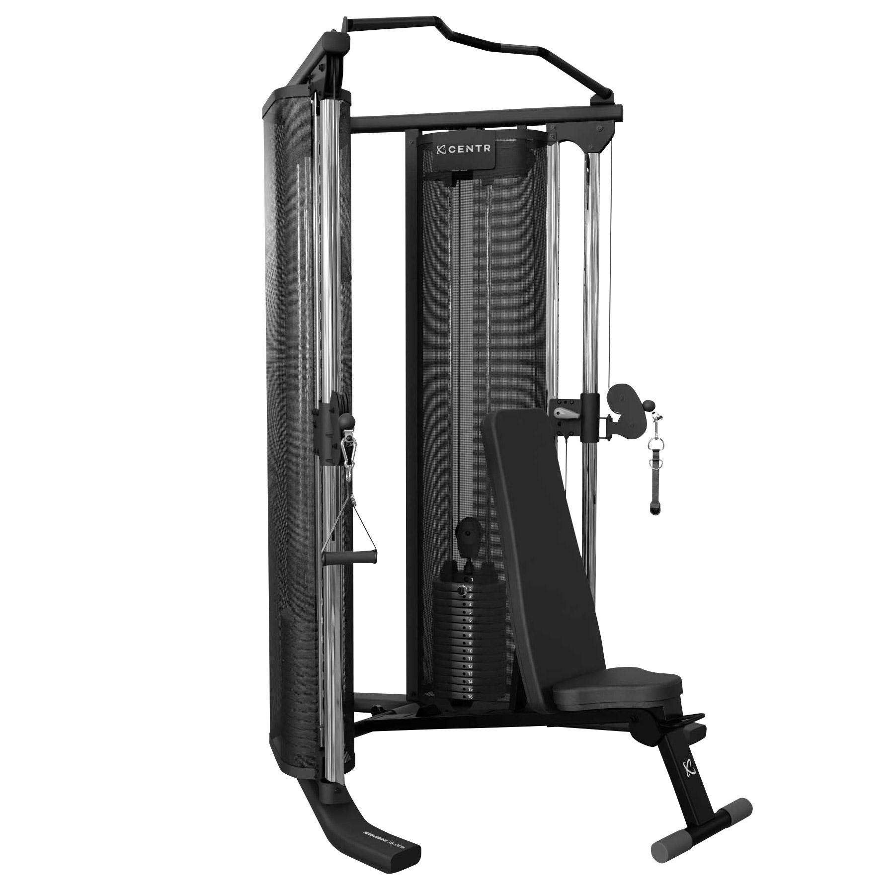 Centr 2 by Inspire FTX Functional Trainer with Folding Bench | Costco