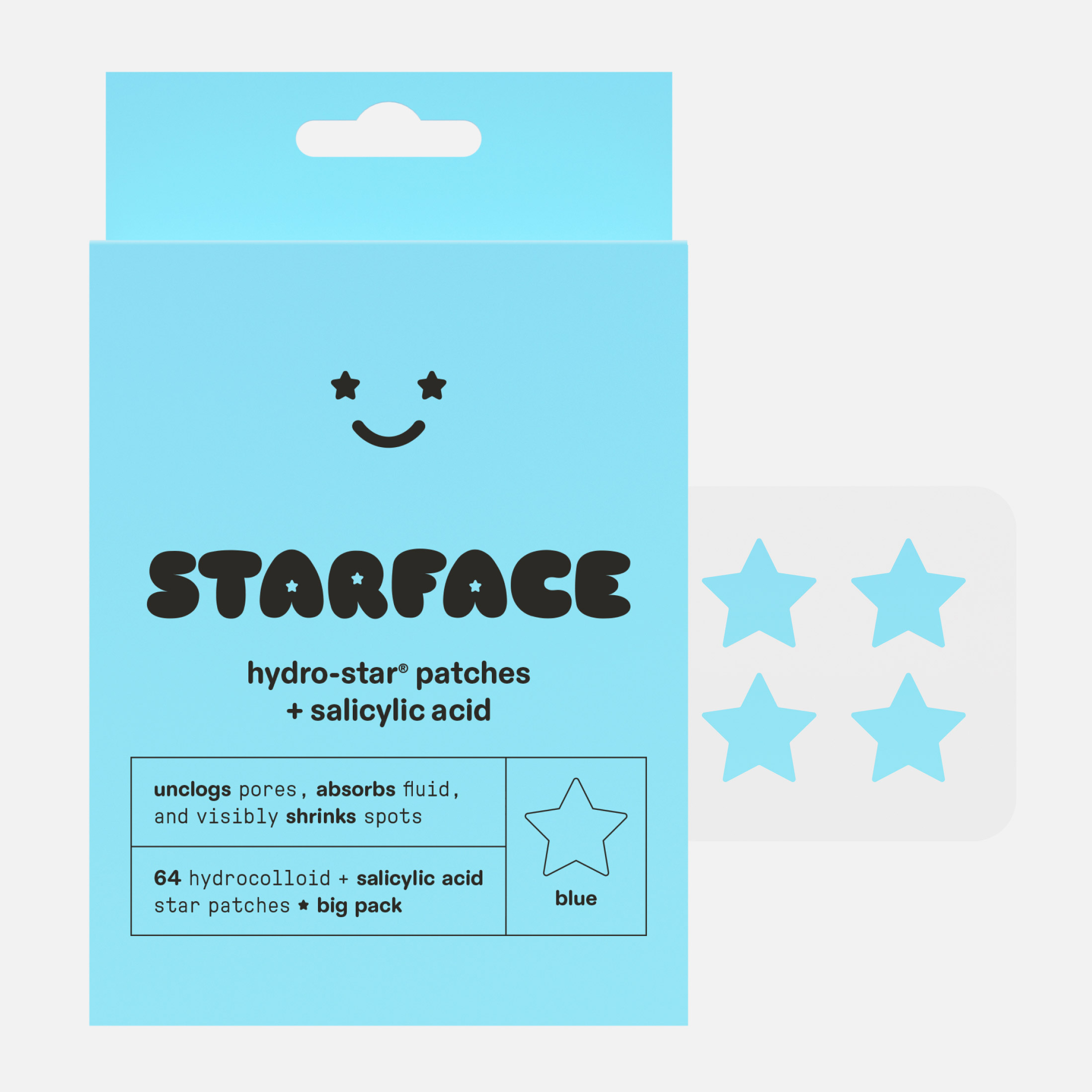 Starface Hydro-Star + Salicylic Acid Patches Big Pack, 64-count | Costco