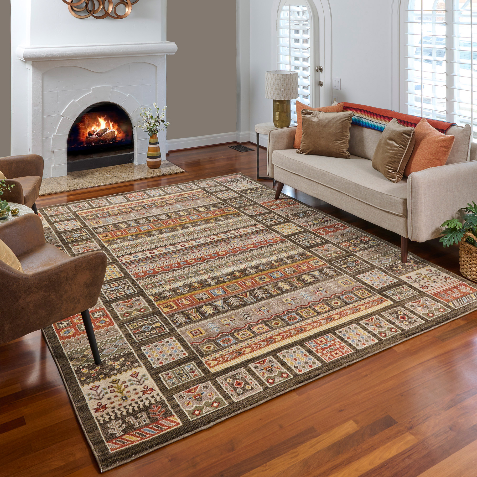Karina Area Rug, Trogir Brown | Costco