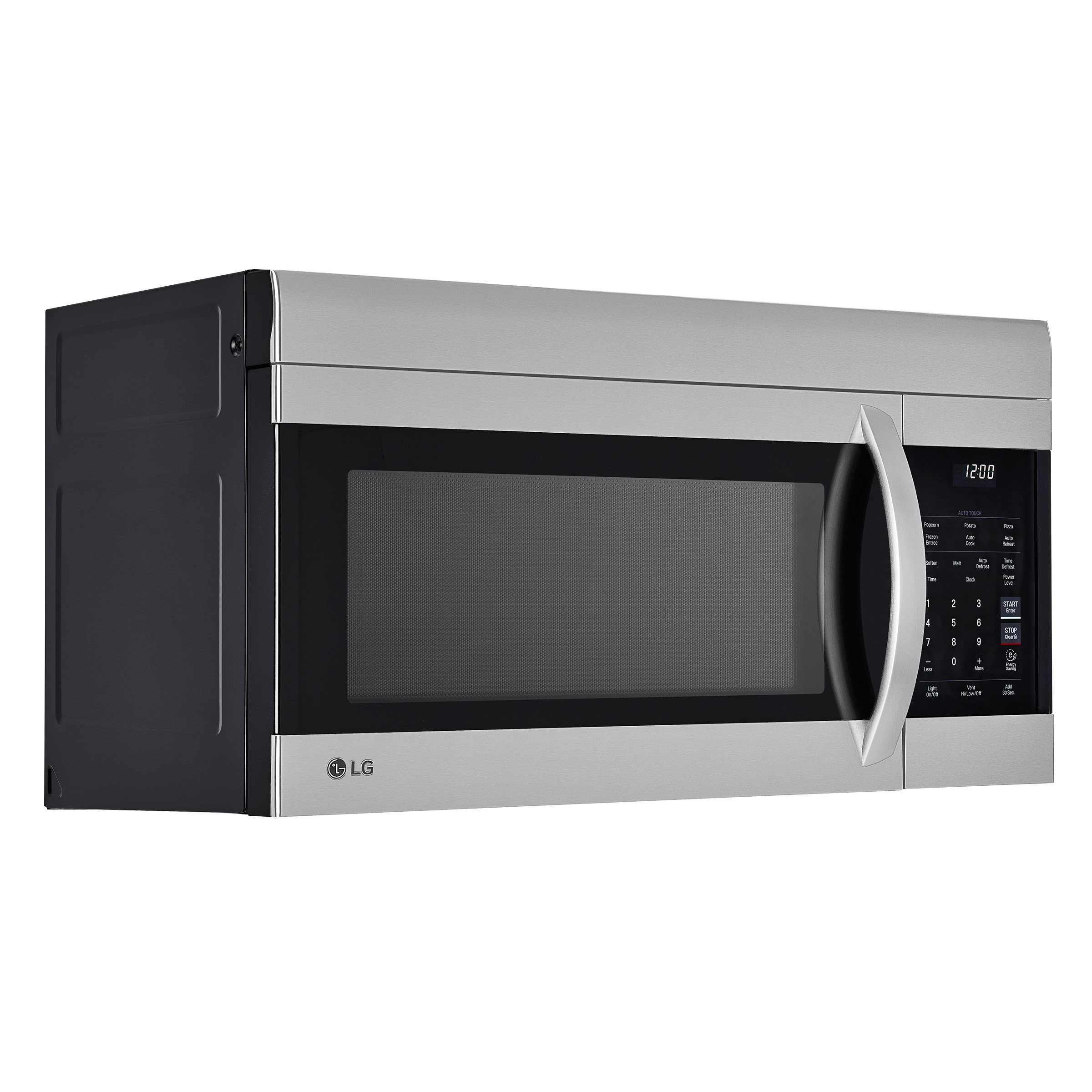 LG 1.7 cu. ft. Stainless-steel Over-the-range Microwave with EasyClean ...