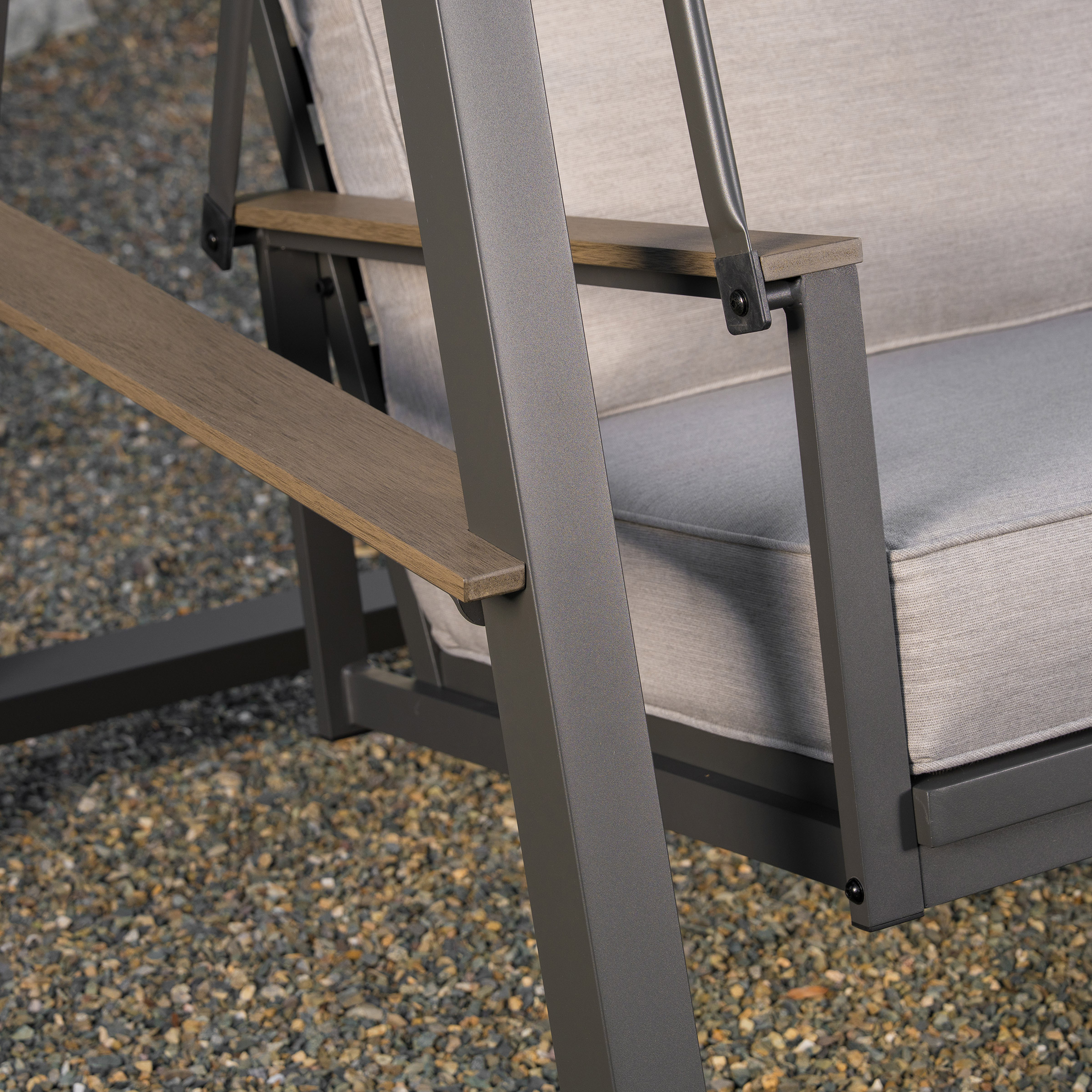SunVilla Pine Knoll Cushion Outdoor Patio Swing | Costco
