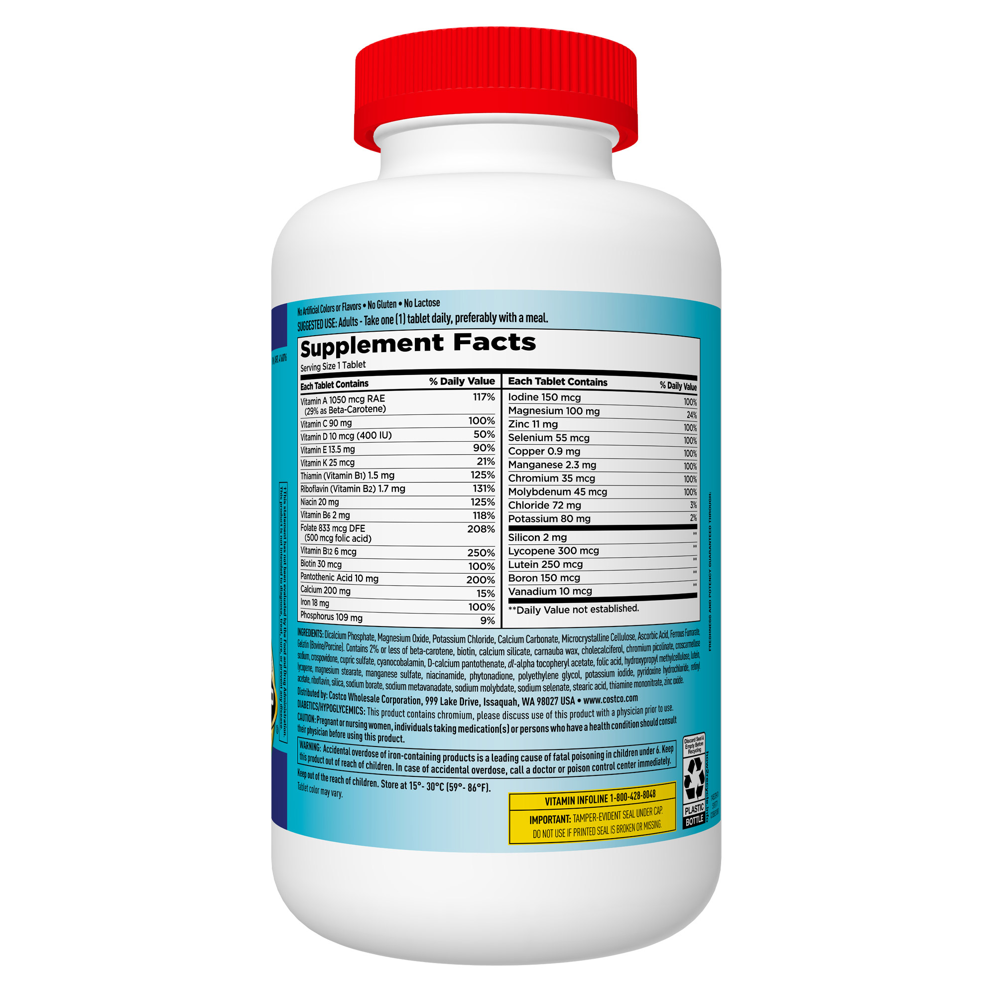 Kirkland Signature Daily Multi, 500 Tablets | Costco