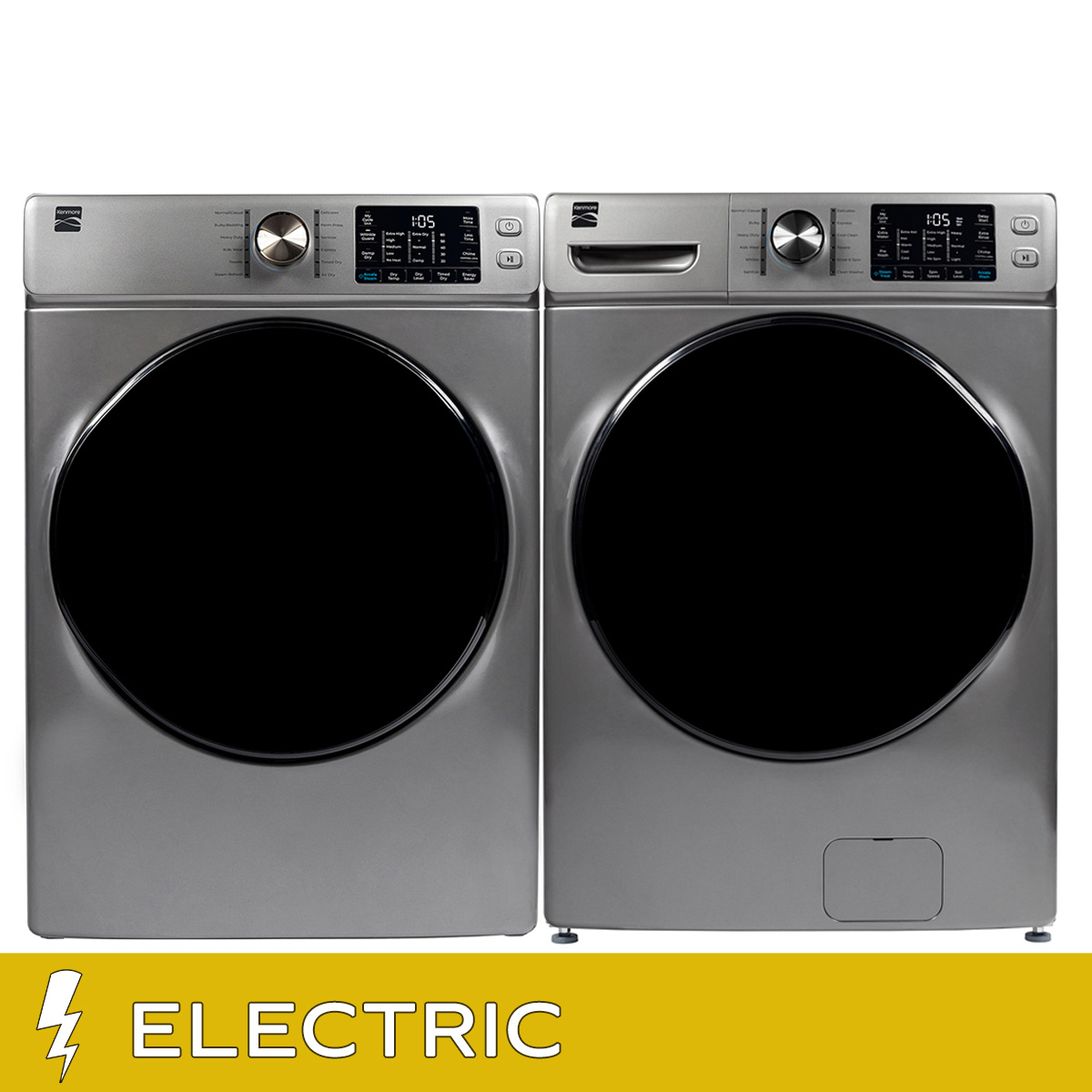 Kenmore Laundry Bundle 5.2 cu ft. Front Load Washer and 8.0 cu ft ...