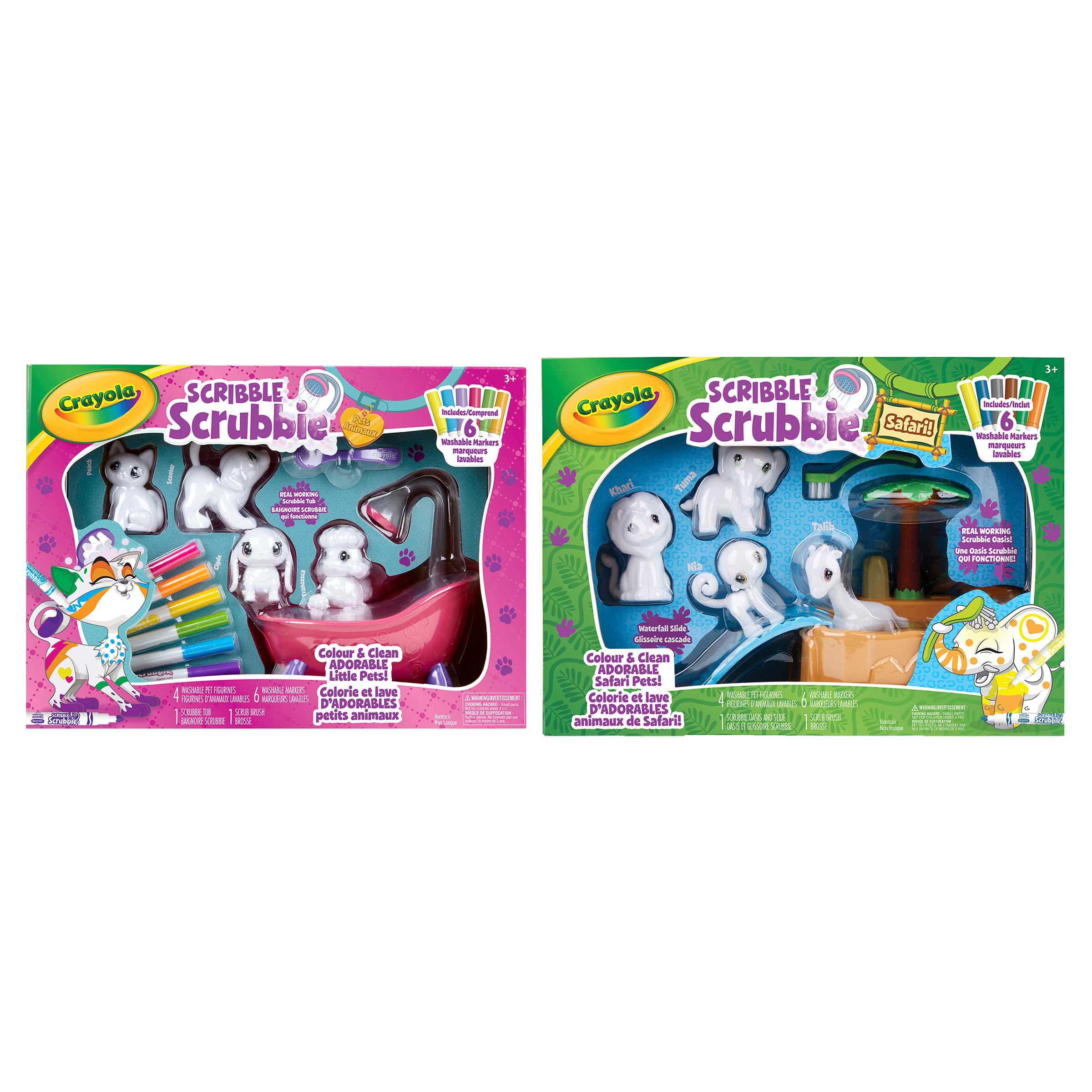 Crayola Scribble Scrubbie Pets Scrubbie Tub and Safari Combo Sets | Costco