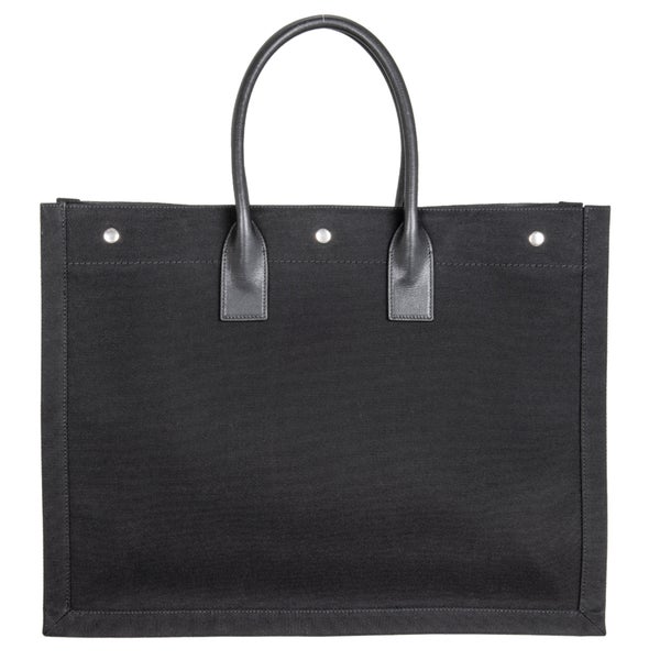 YSL Rive Gauche Tote Bag Canvas/Leather, Black/White | Costco YSL Rive Gauche Tote Bag Canvas/Leather, Black/White | Costco