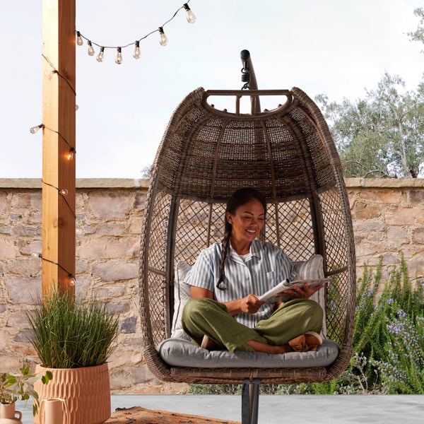 Agio McKinnon Egg Swing Chair | Costco Agio McKinnon Egg Swing Chair | Costco