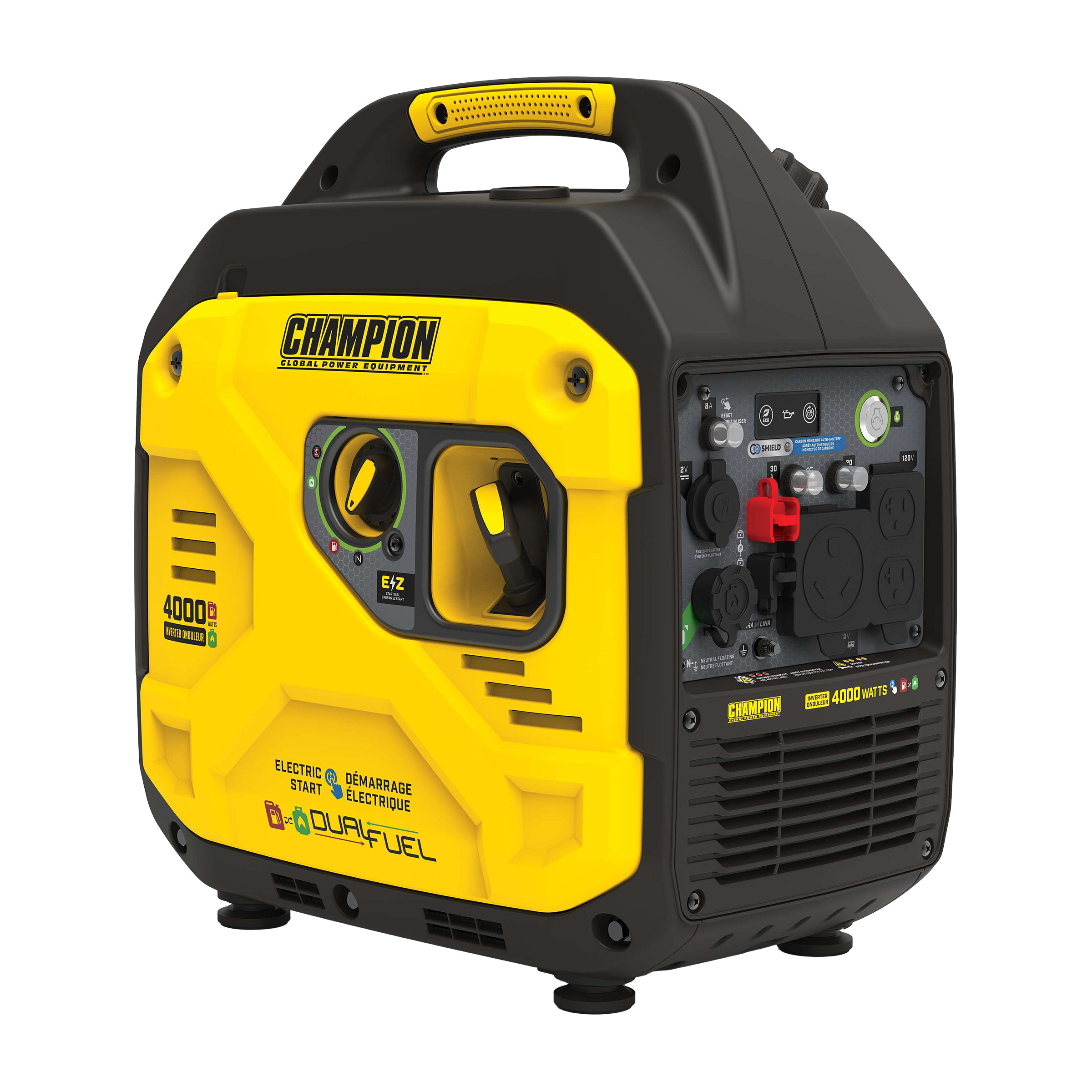 Champion 3300W Running / 4000W Peak Dual Fuel Inverter Generator with ...