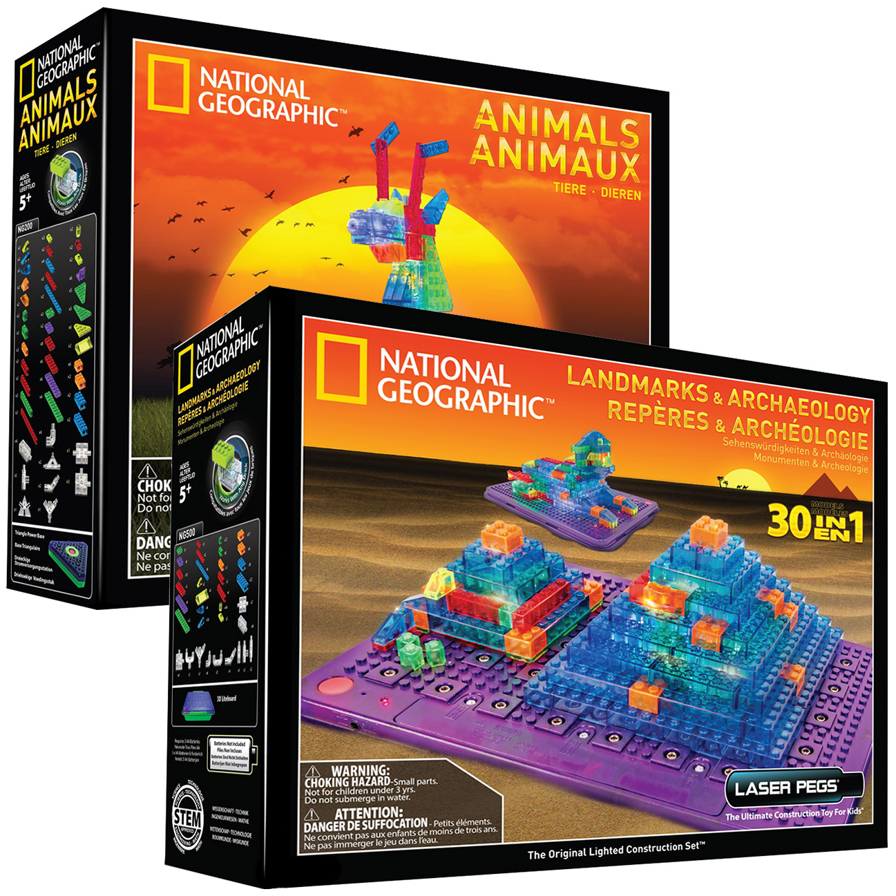 Laser Pegs Landmarks and Animal Bundle | Costco