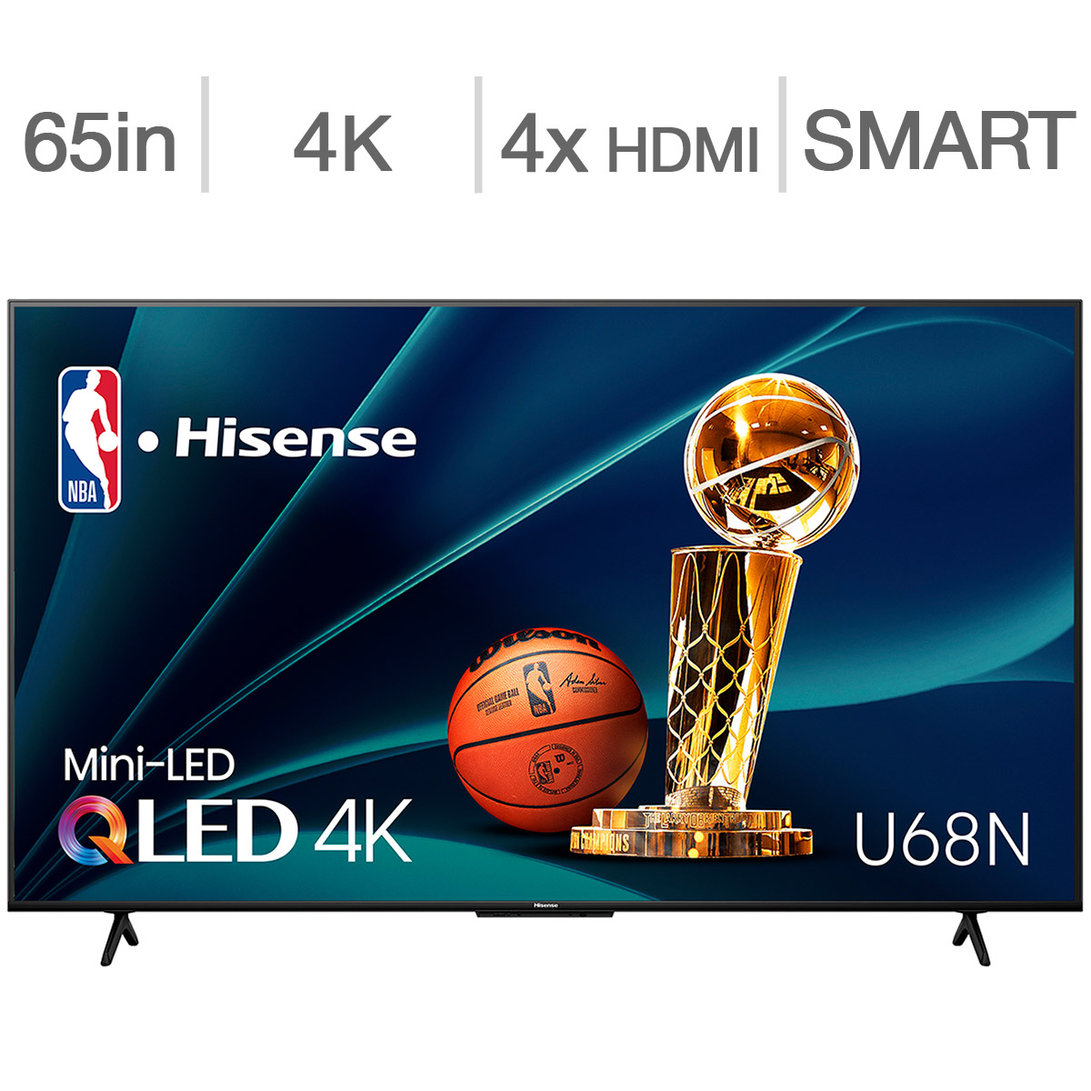 Hisense 65" Class - U68N Series - 4K QLED Mini LED TV | Costco