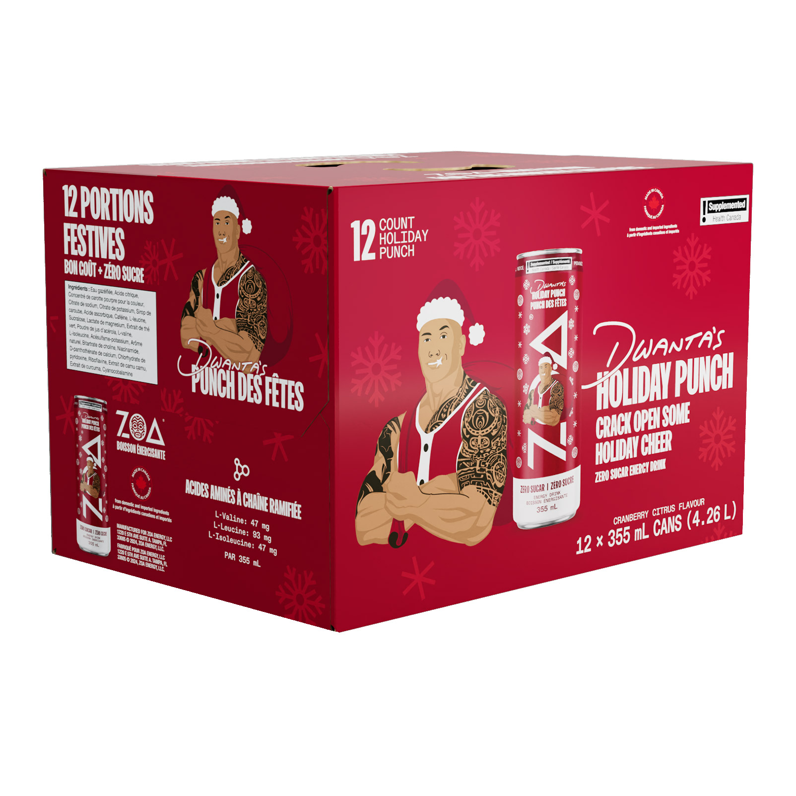 ZOA Dwanta's Holiday Punch, 12 × 355 mL | Costco