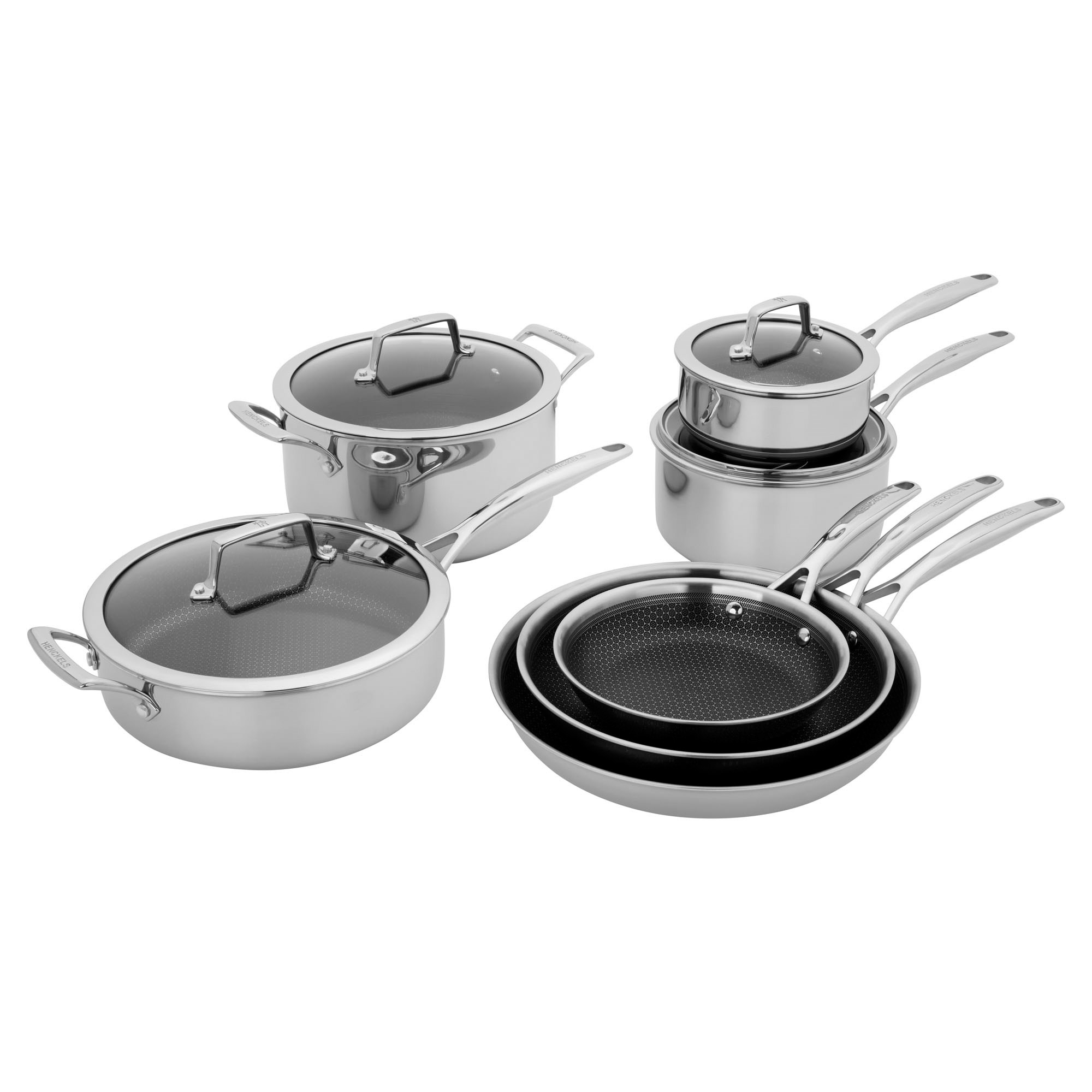 Henckels Paradigm Stainless Steel Cookware Set, 11-piece | Costco