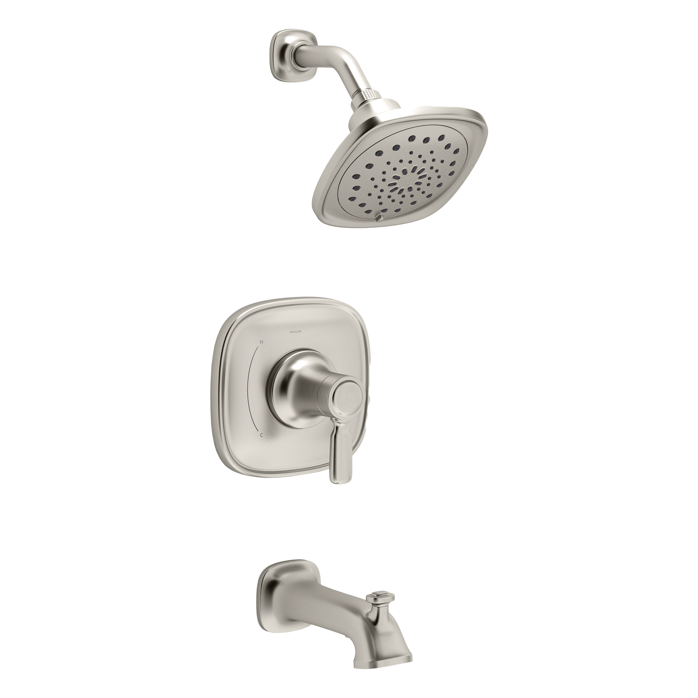 Kohler Terzet Rite-temp Bath and Shower Trim Set, Brushed Nickel | Costco