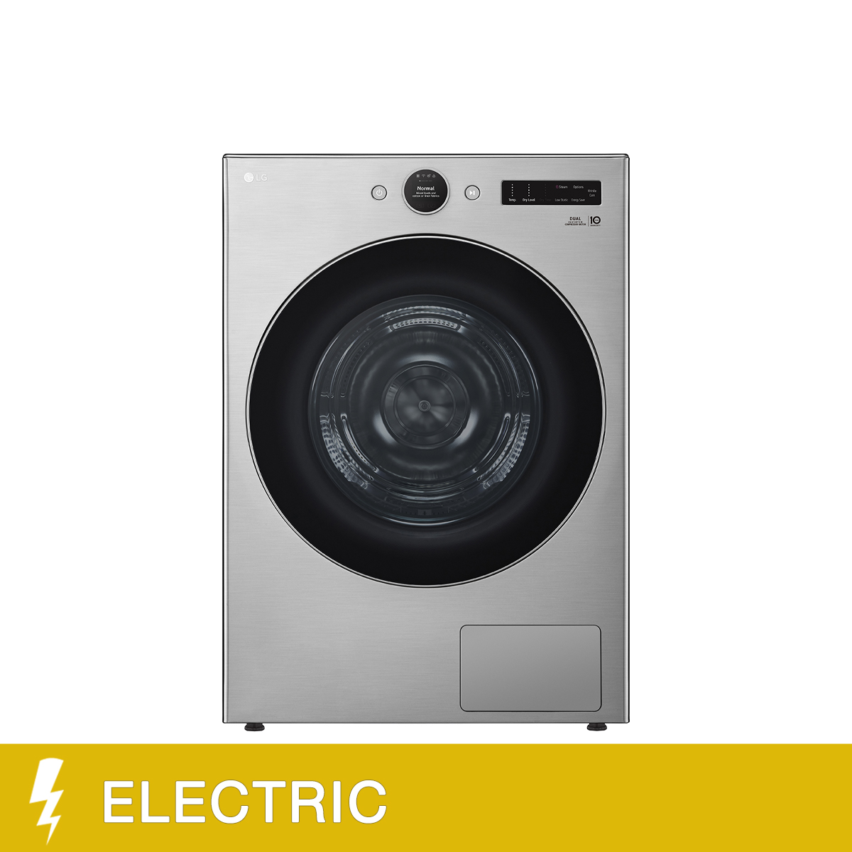 LG 7.8 cu ft. Graphite Steel Electric Ventless Dryer with Heat Pump ...