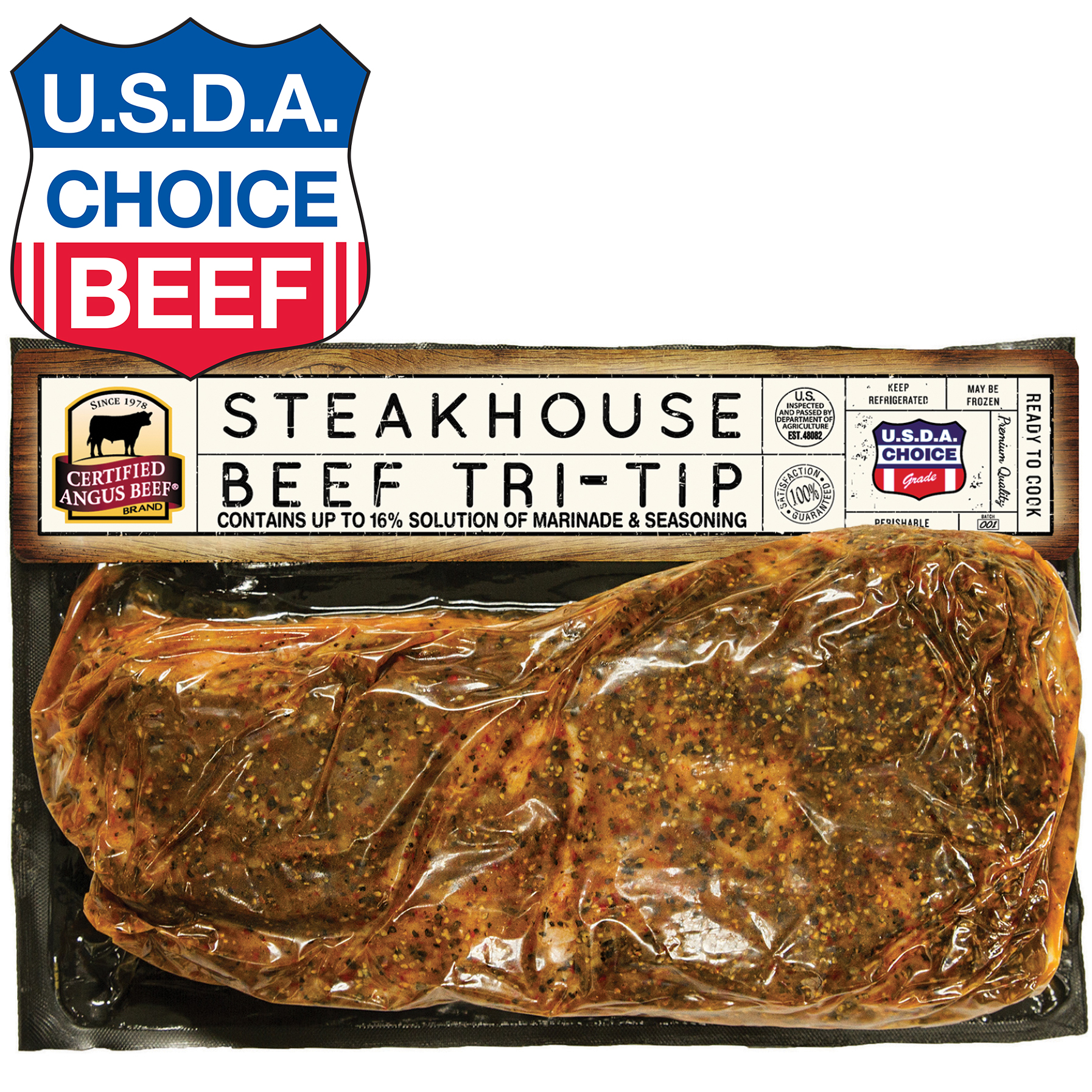 Certified Angus Beef Steakhouse Beef Tri-Tip, 3 lb avg wt | Costco