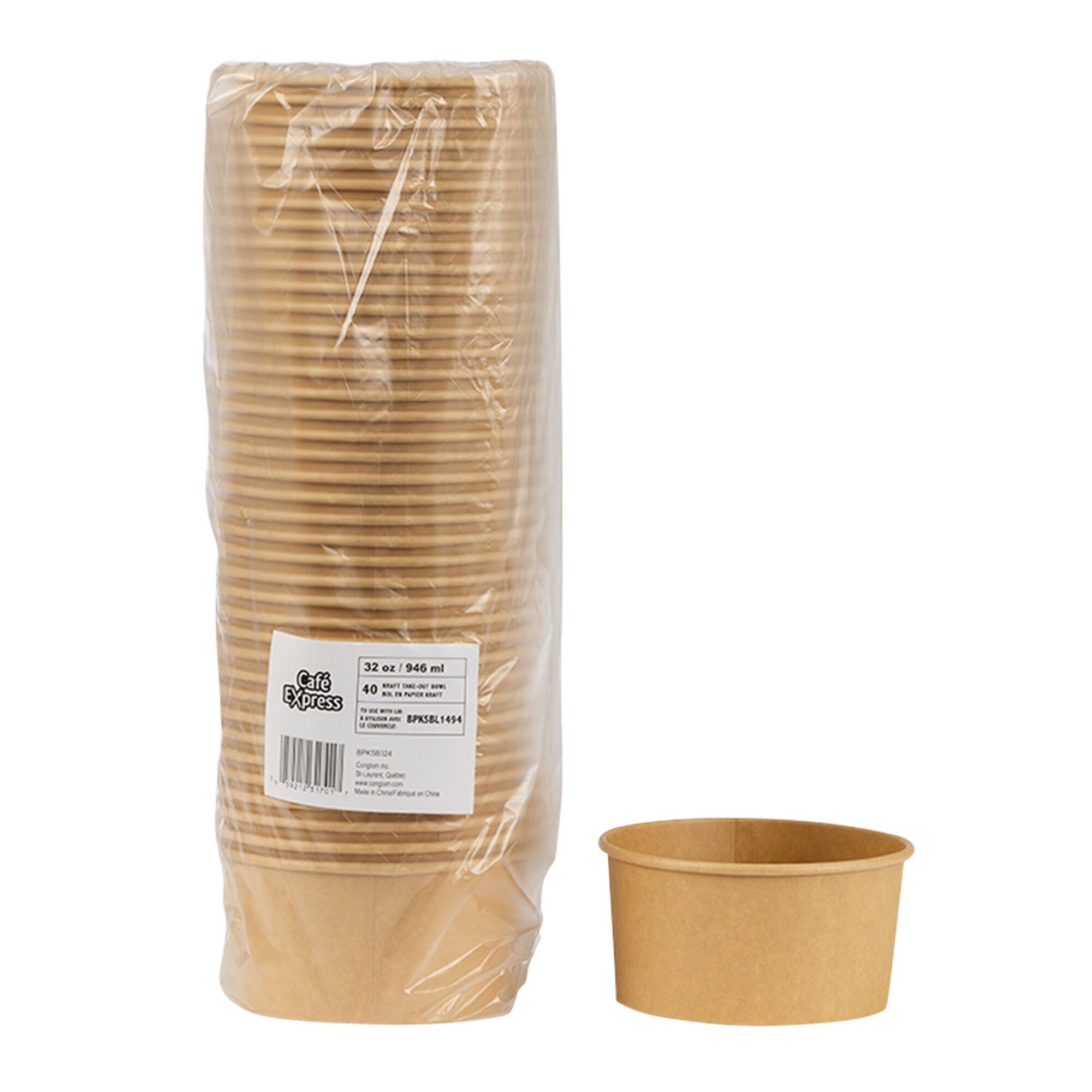 Café Express 32-oz Kraft Paper Bowl, Pack of 240 | Costco